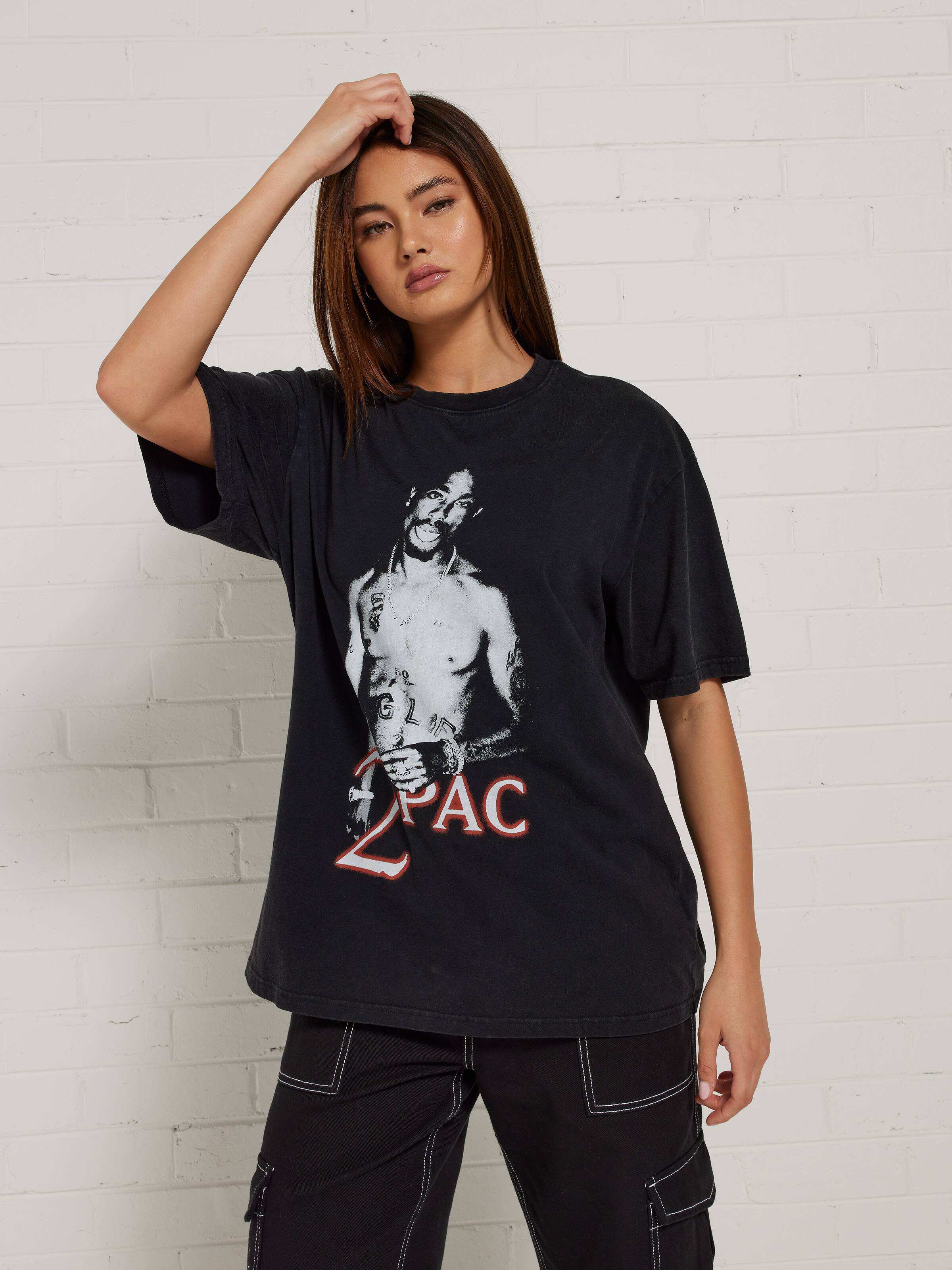 Music 2Pac Oversized Tee - Jay Jays Online
