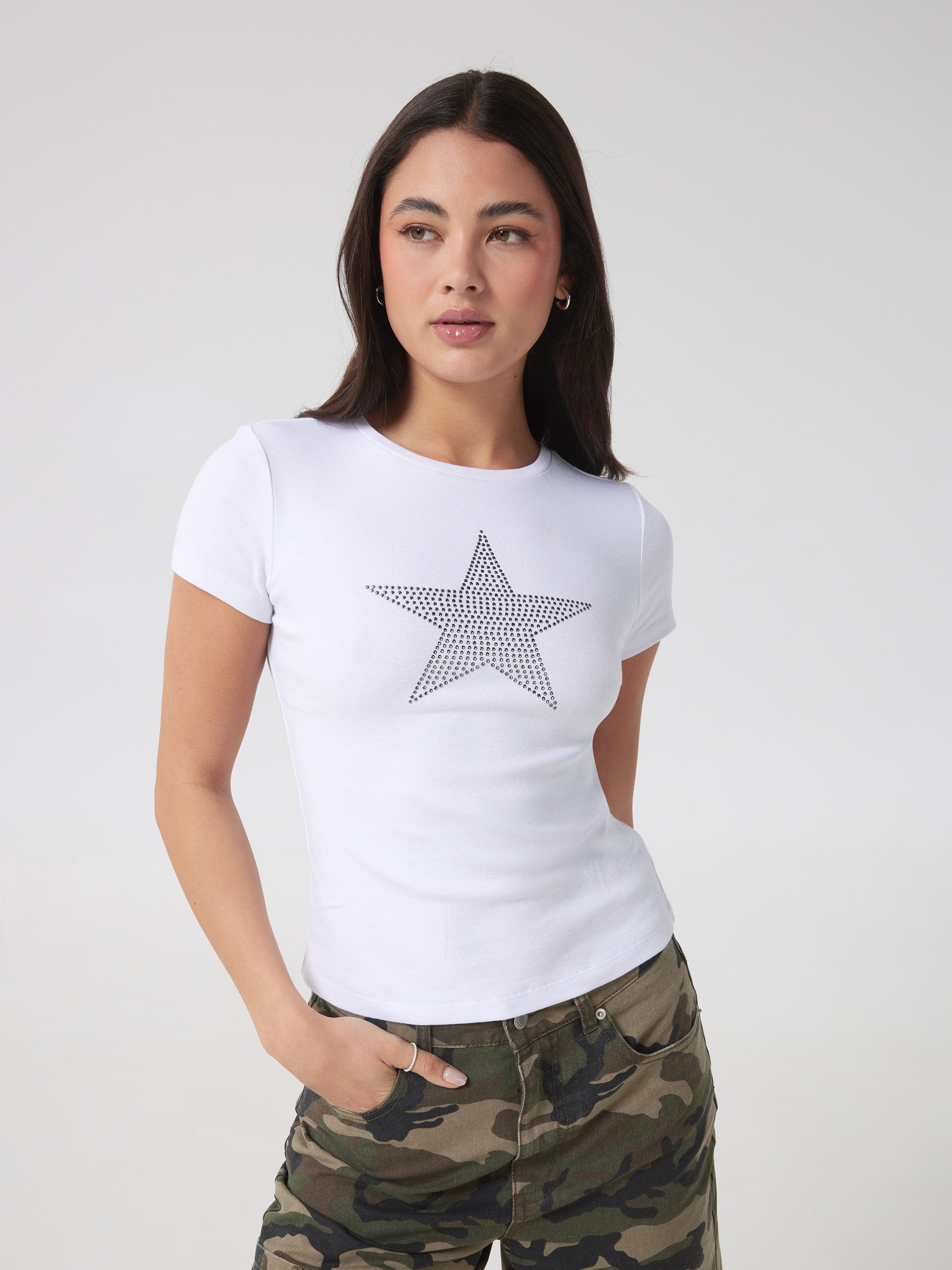 Rodeo Star Baby Tee White - Jay Jays Online