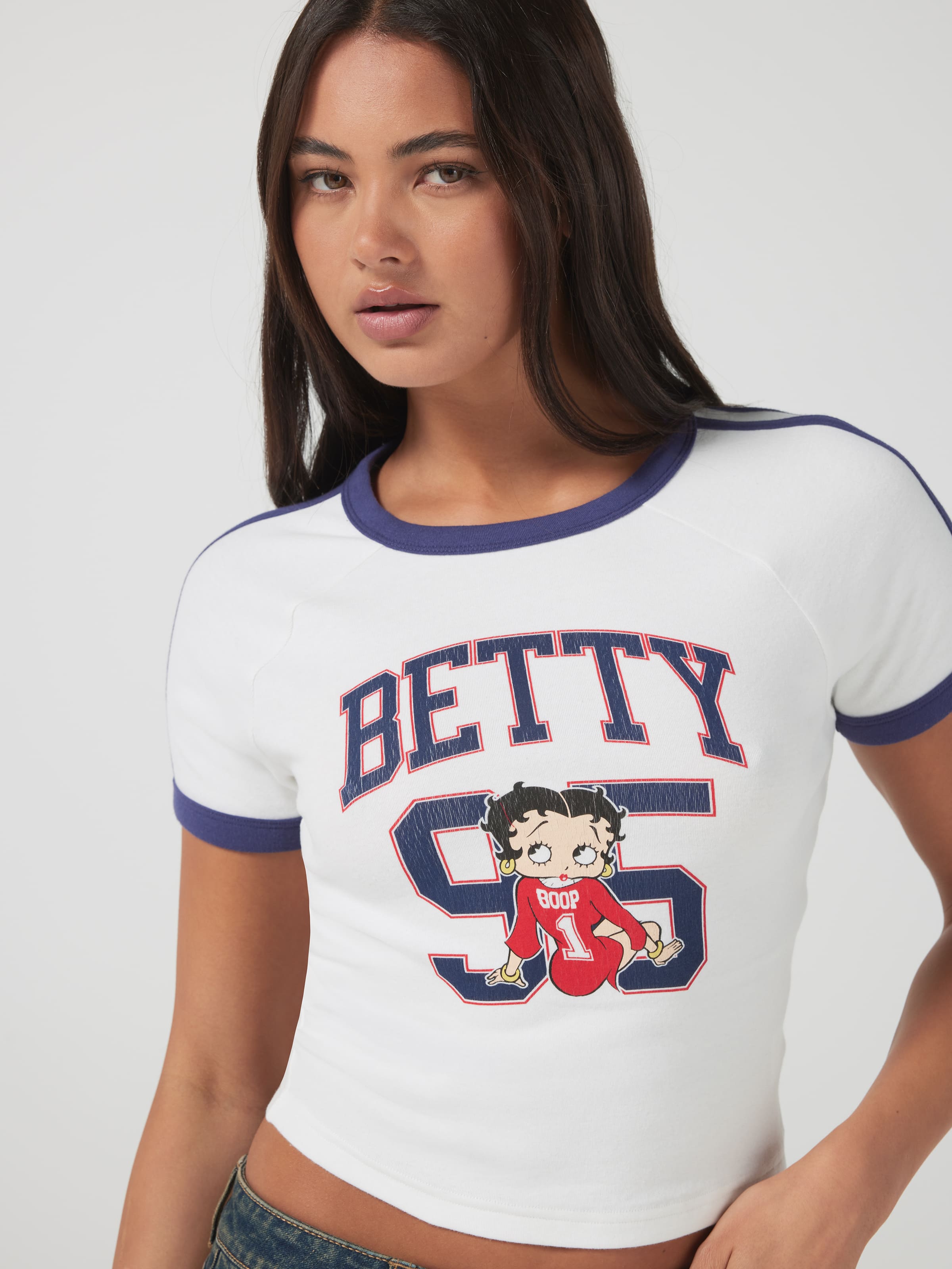 Betty Boop 95 Taped Baby Tee - Jay Jays Online