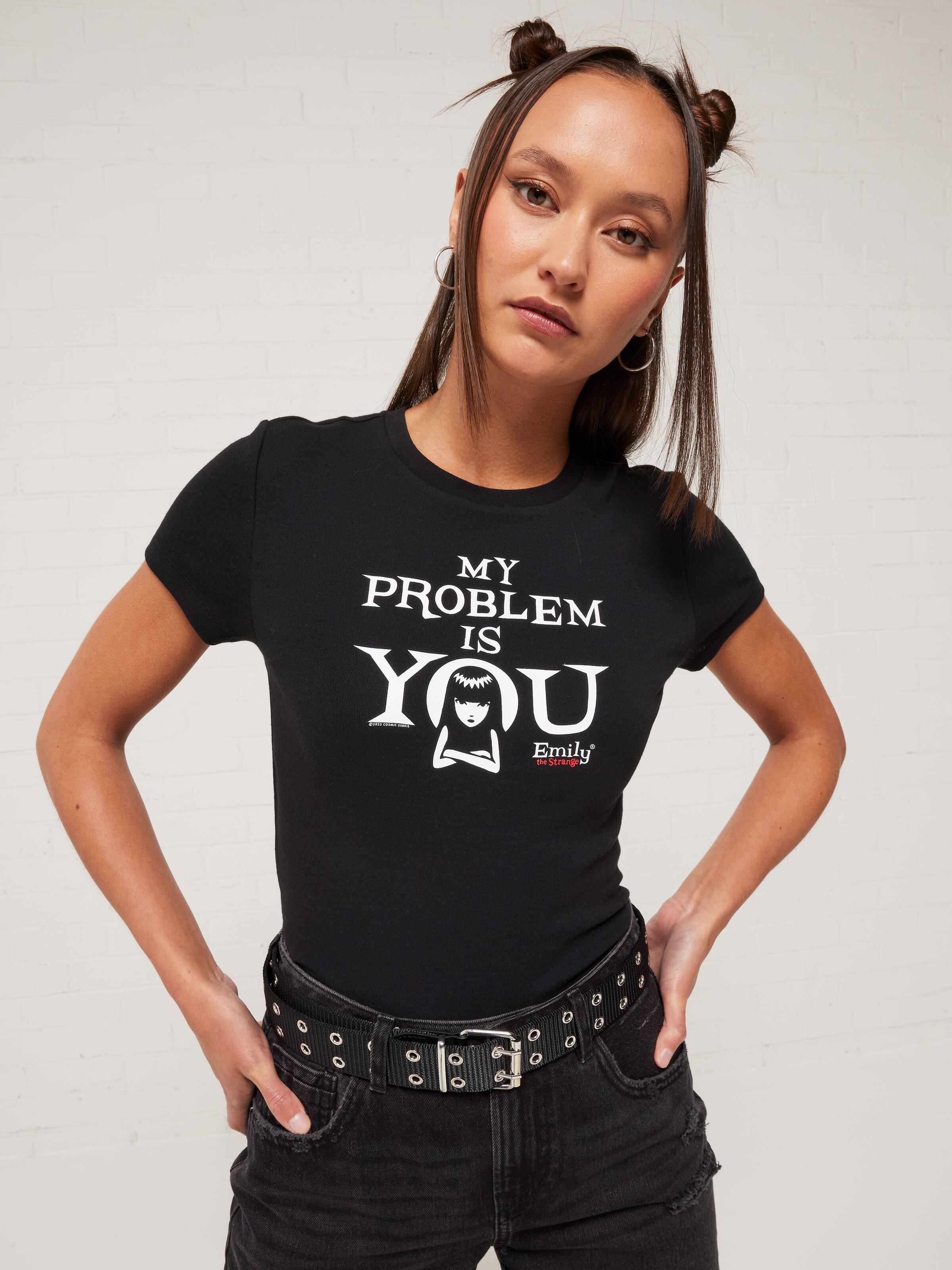 Emily Strange Baby Tee Black - Jay Jays Online