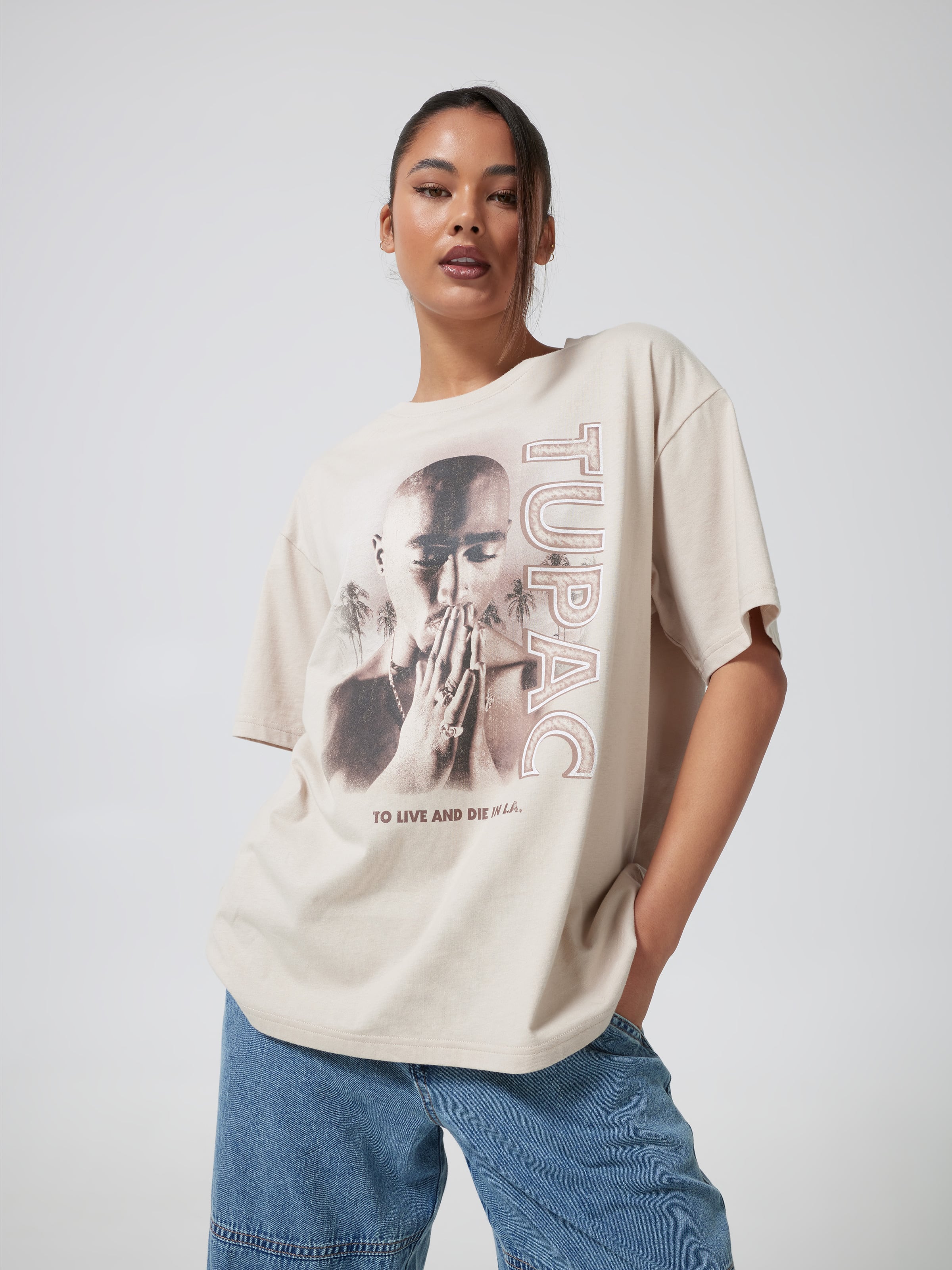 Music 2Pac Infinity Oversized Tee - Jay Jays Online