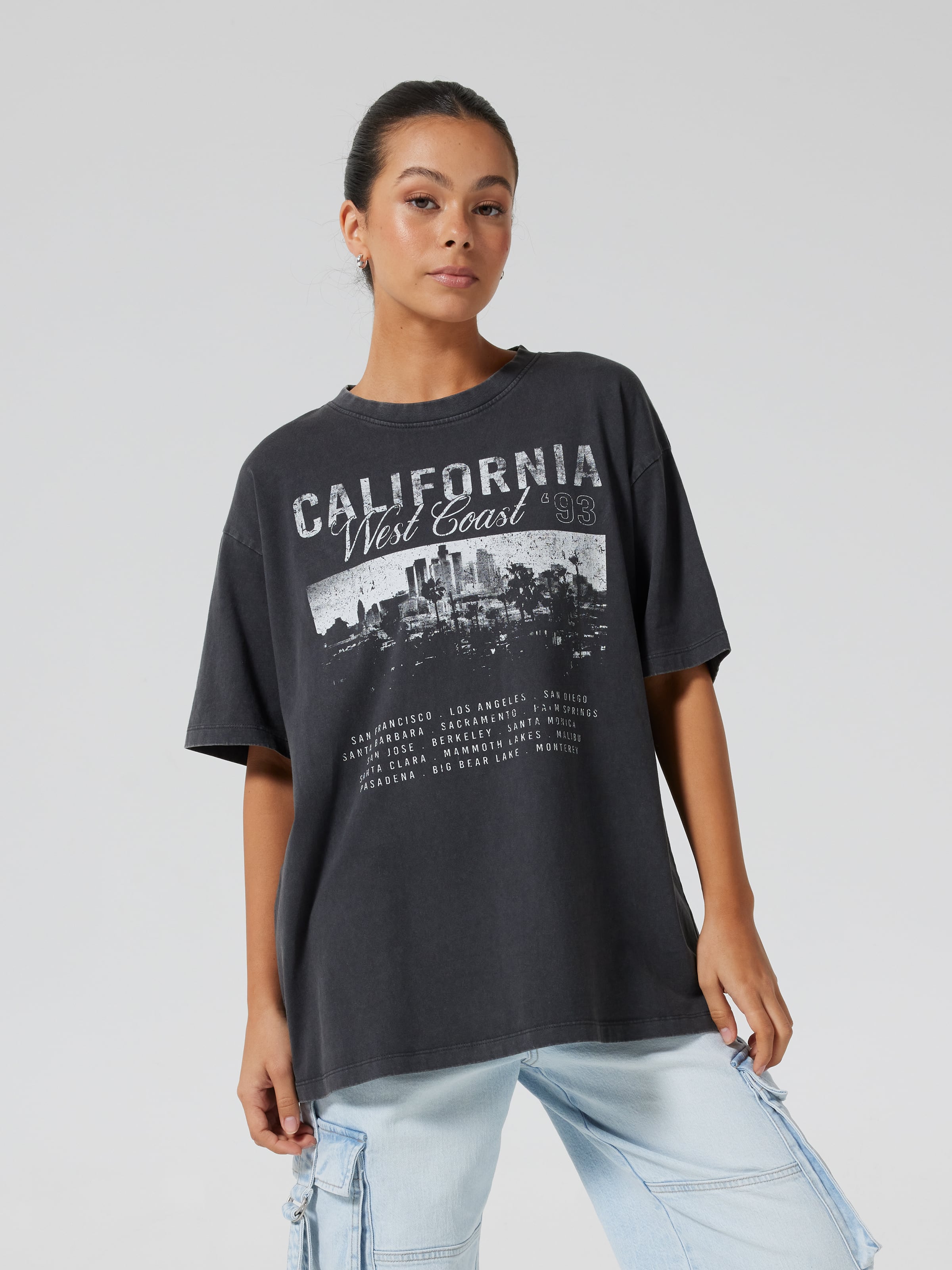 West Coast Photo Oversized Tee - Jay Jays Online