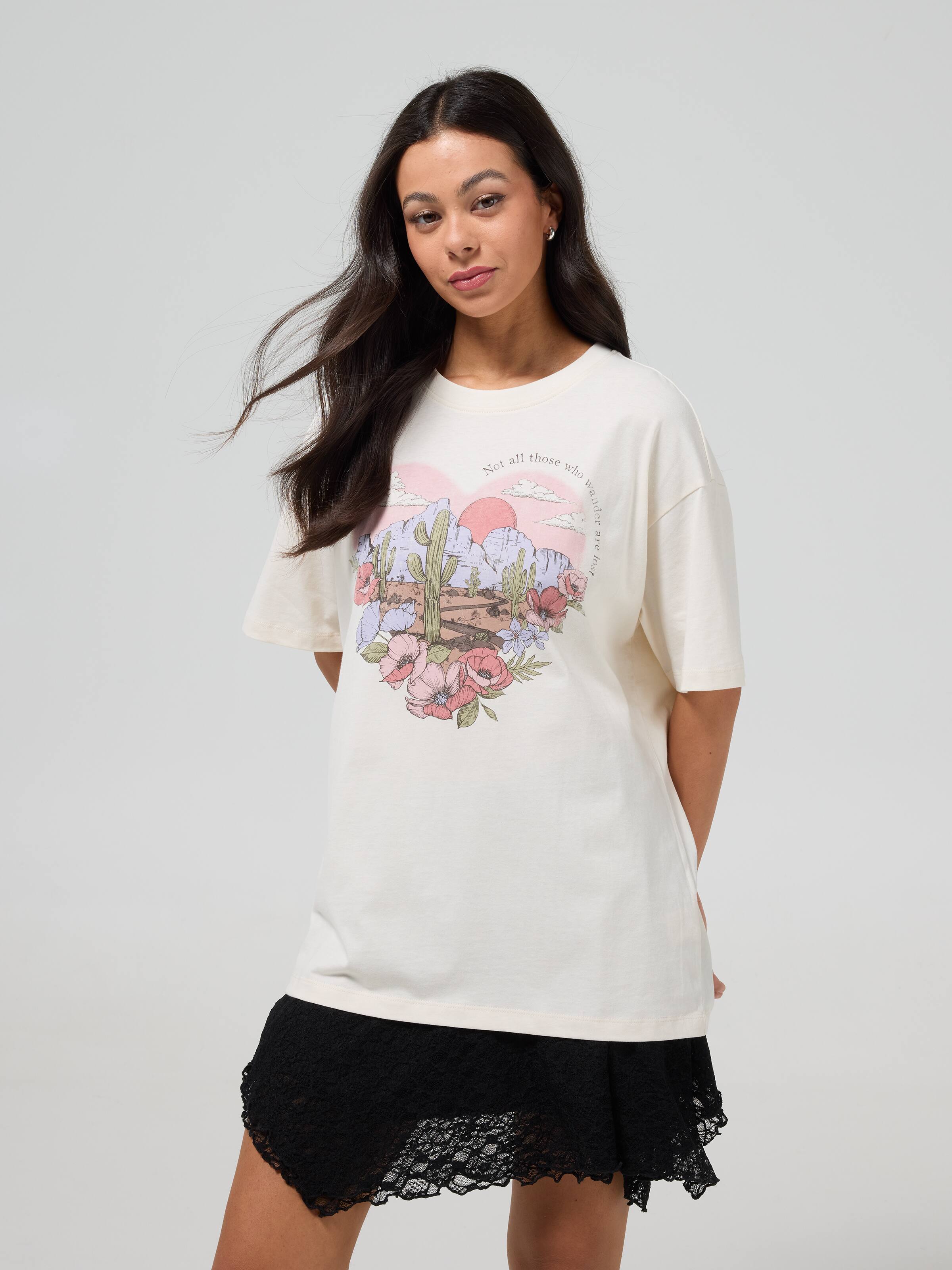 Not All Who Wander Oversized Tee - Jay Jays Online