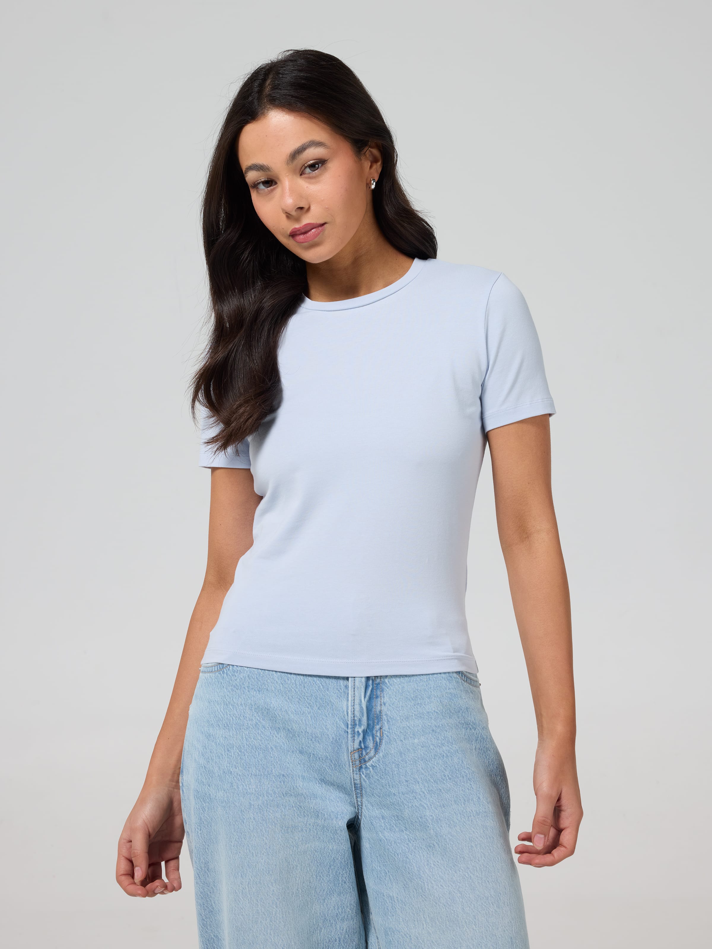 The Fitted Tee Icicle Blue - Jay Jays Online