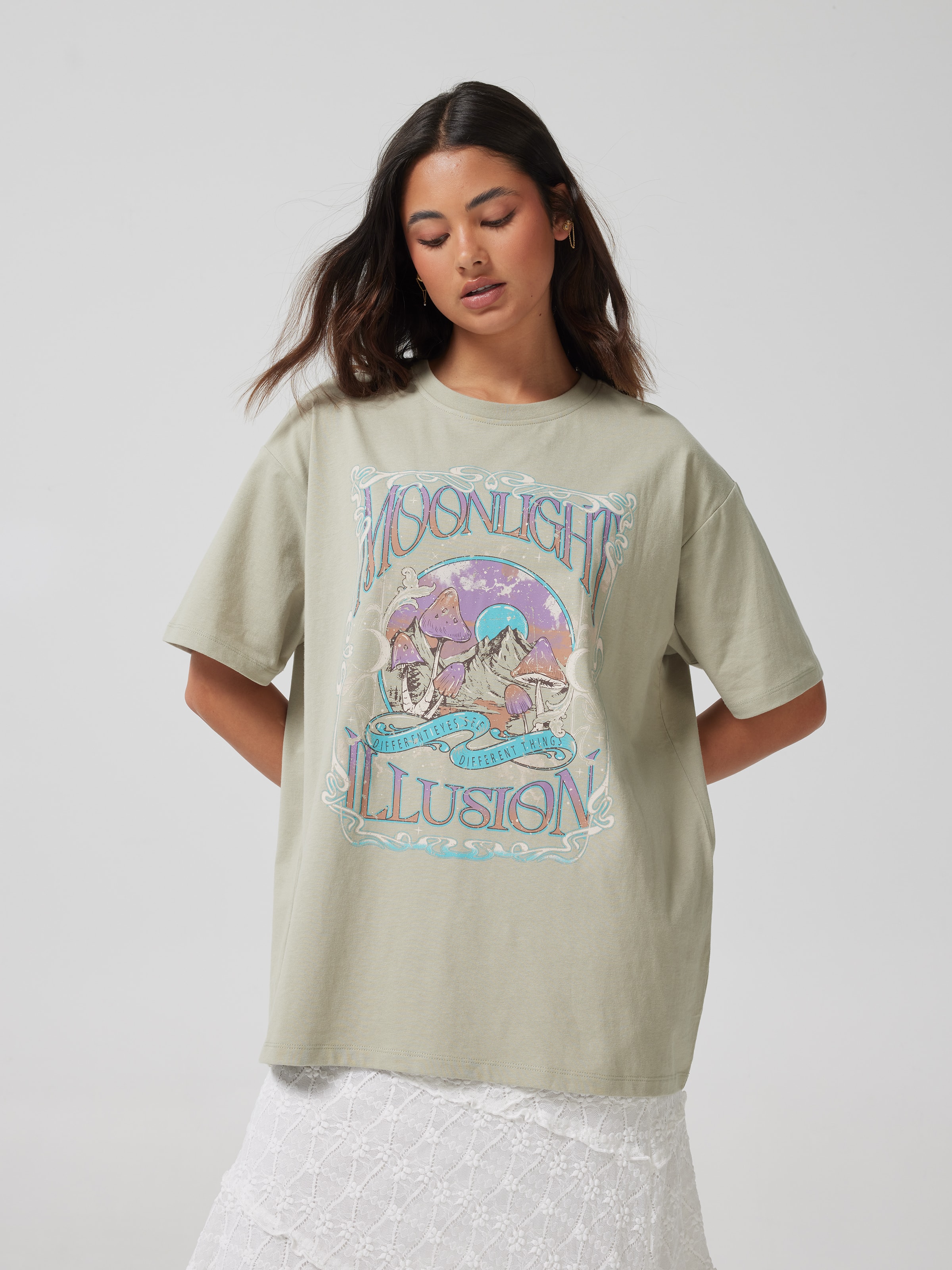 Mystic Moonlight Oversized Tee - Jay Jays Online