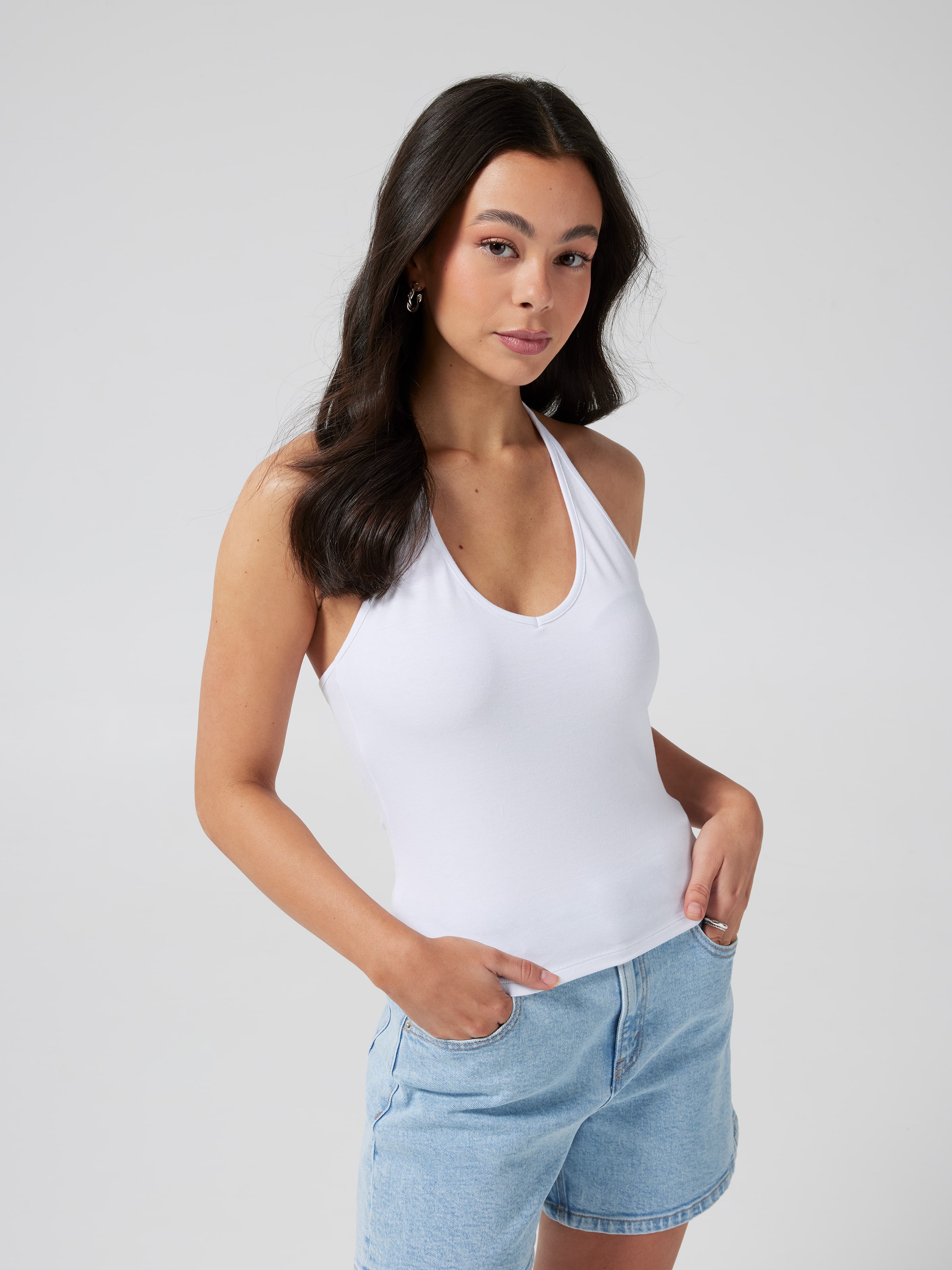 Halter-Neck Top White - Jay Jays Online