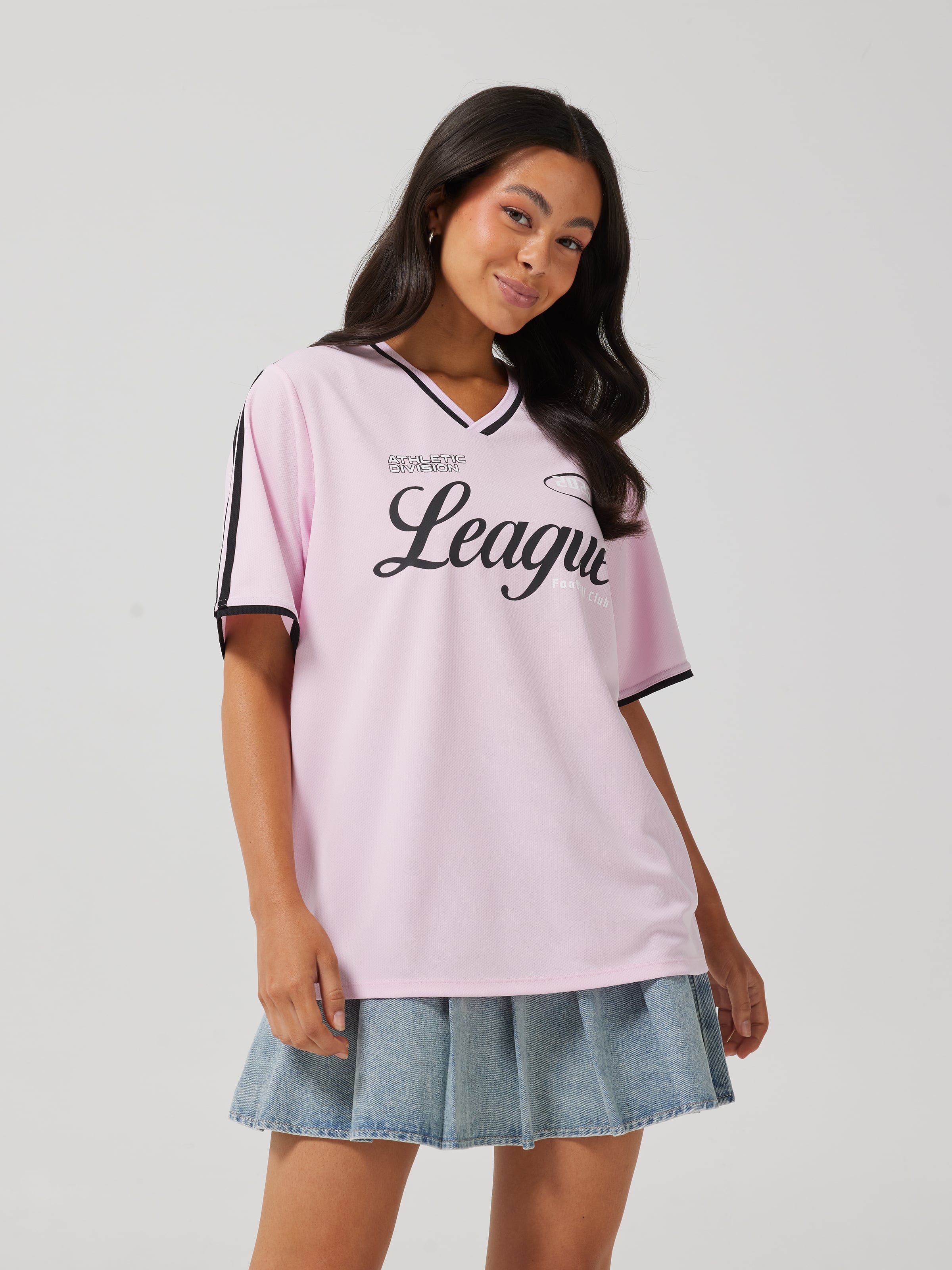 League Football Jersey Pink Black - Jay Jays Online