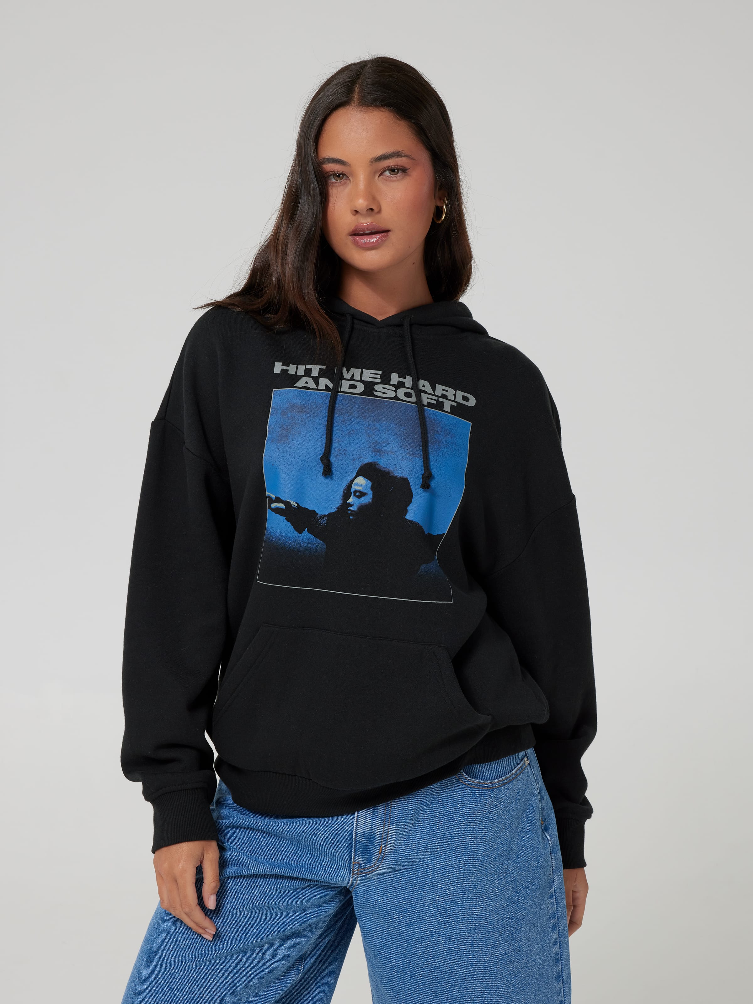 Billie Hit Me Oversized Hoodie - Jay Jays Online