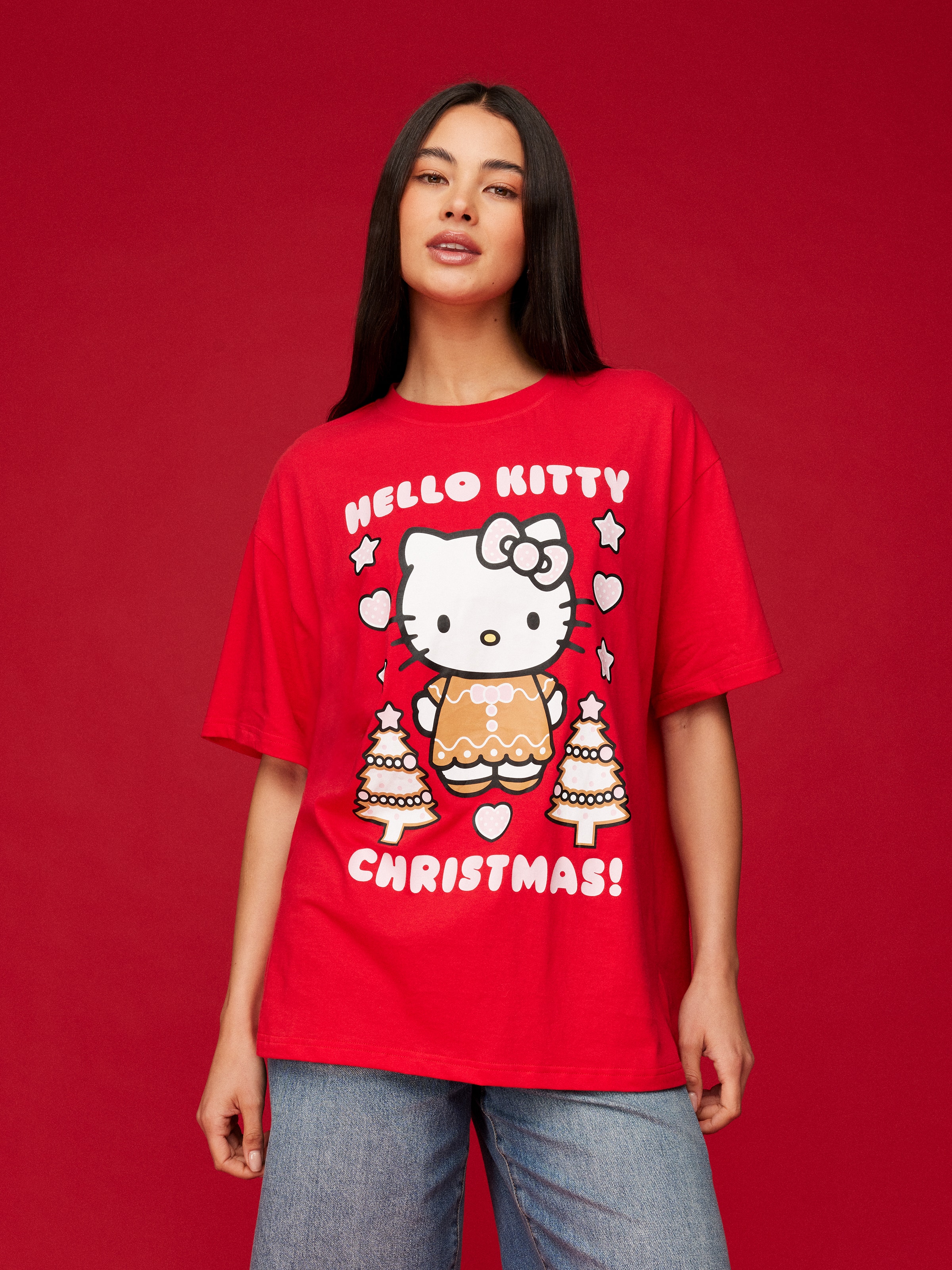 Xmas Hello Christmas Oversized Tee - Jay Jays Online