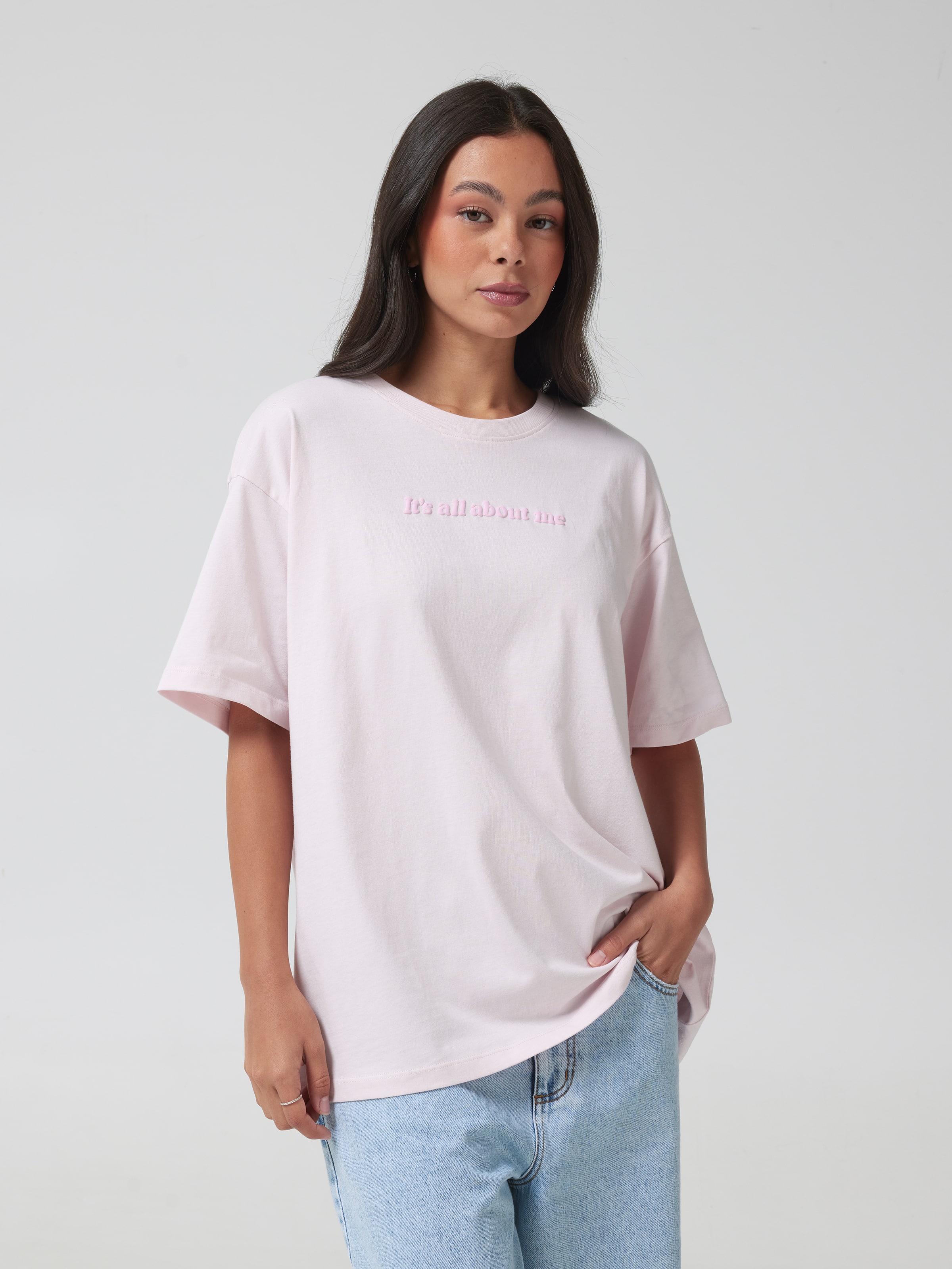Always Late Oversized Tee Icing Pink - Jay Jays Online