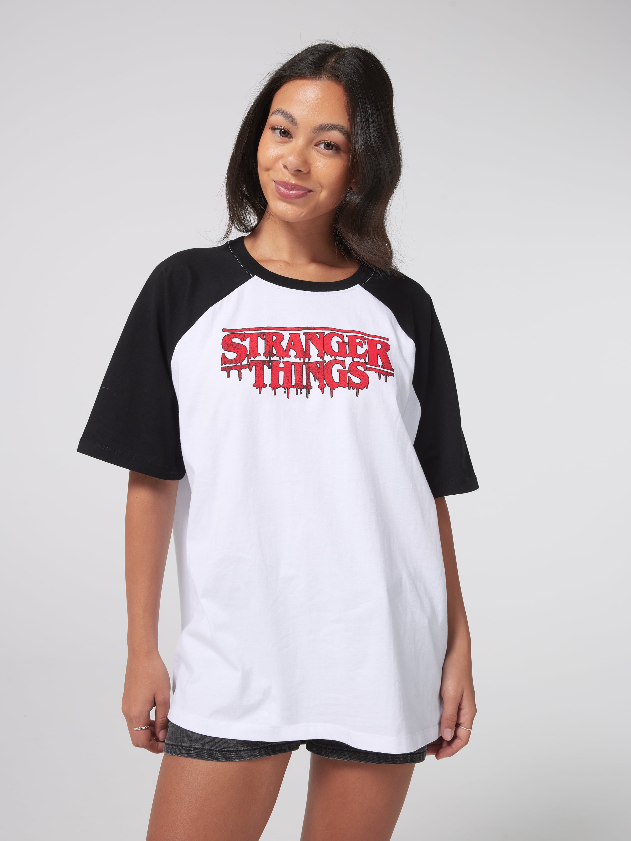 Stranger Things Logo Oversized Raglan - Jay Jays Online