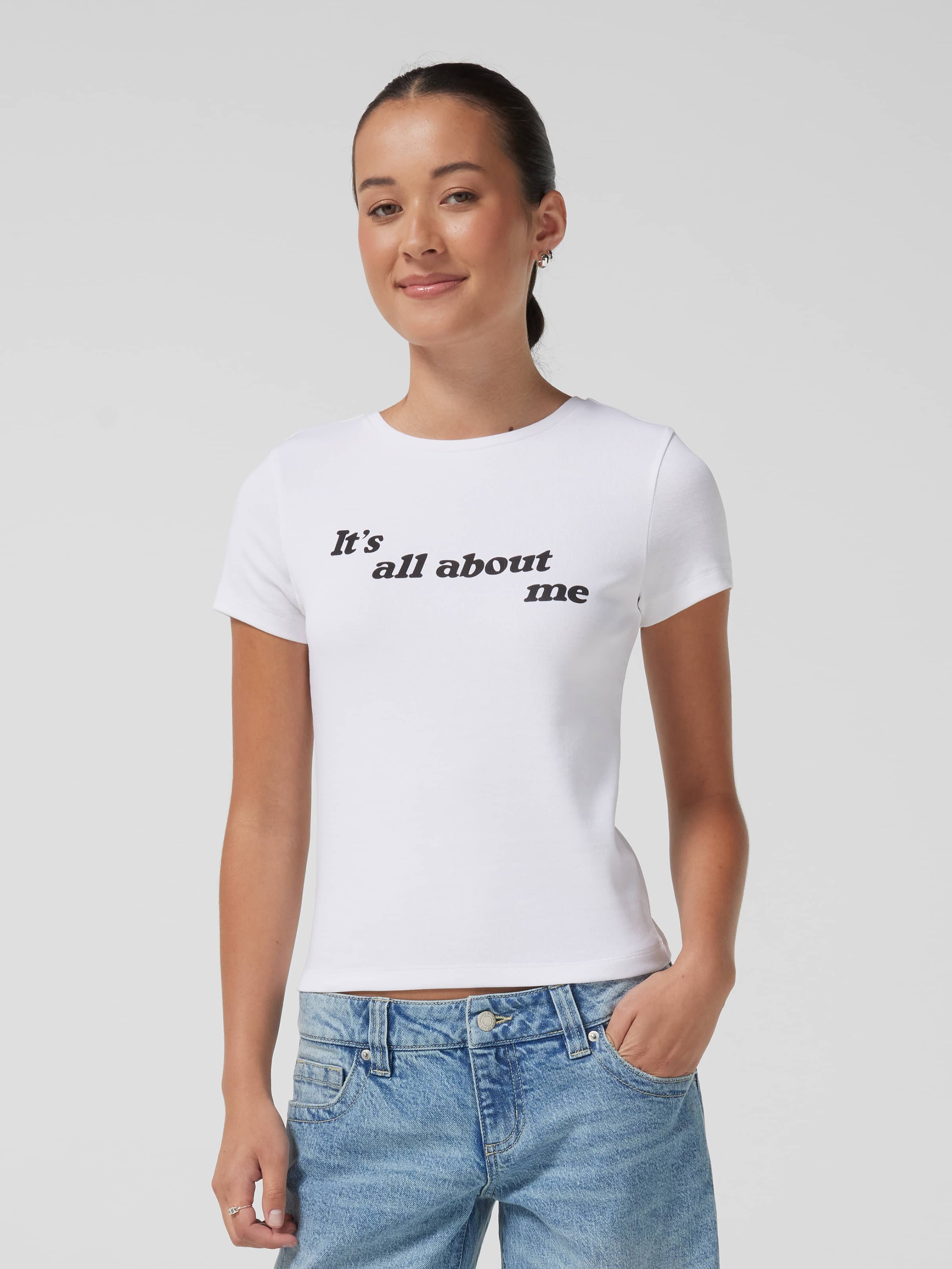 Its All About Me Longline Baby Tee - Jay Jays Online
