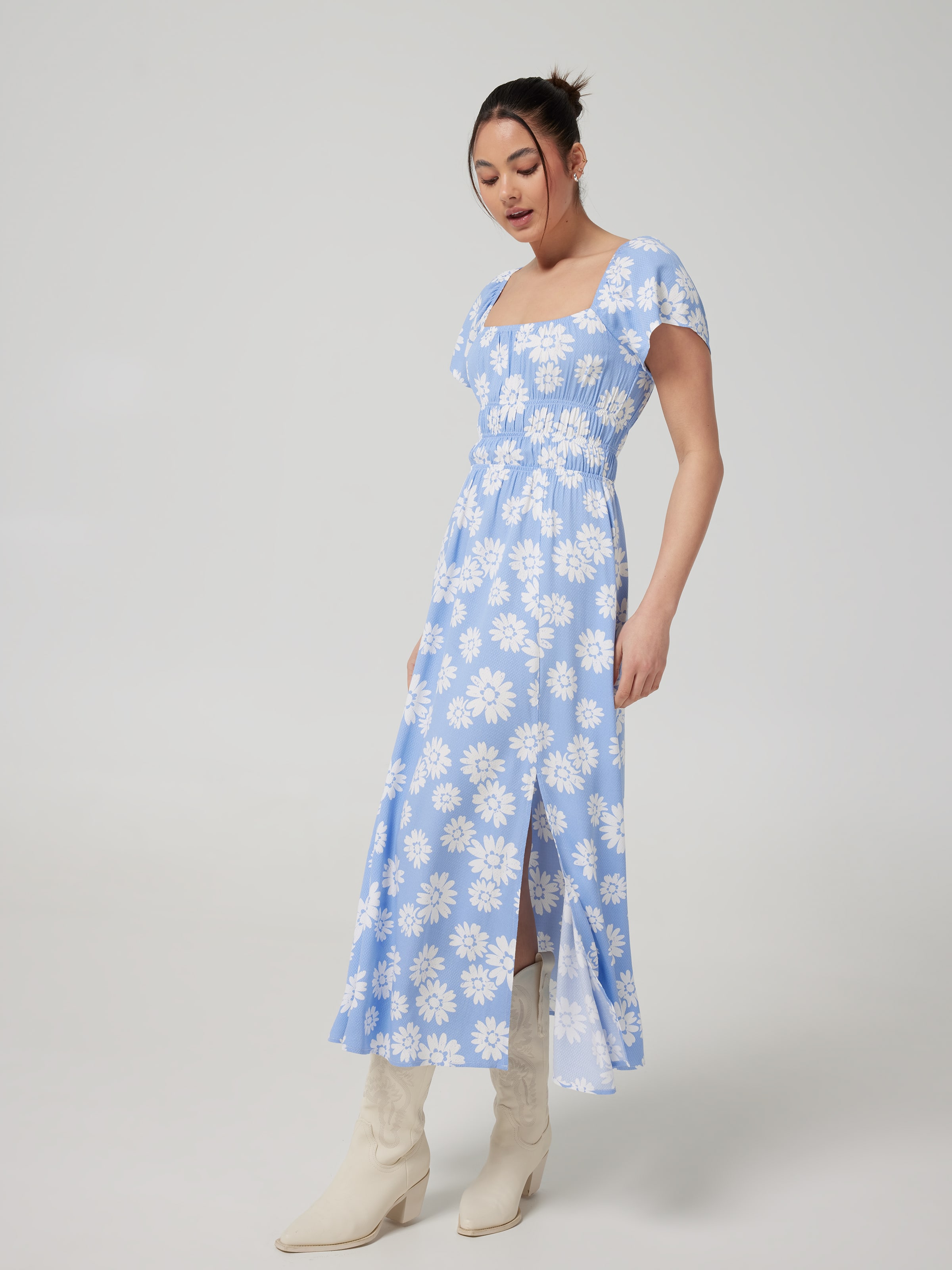 Bailey Maxi Dress Blue Floral - Jay Jays Online