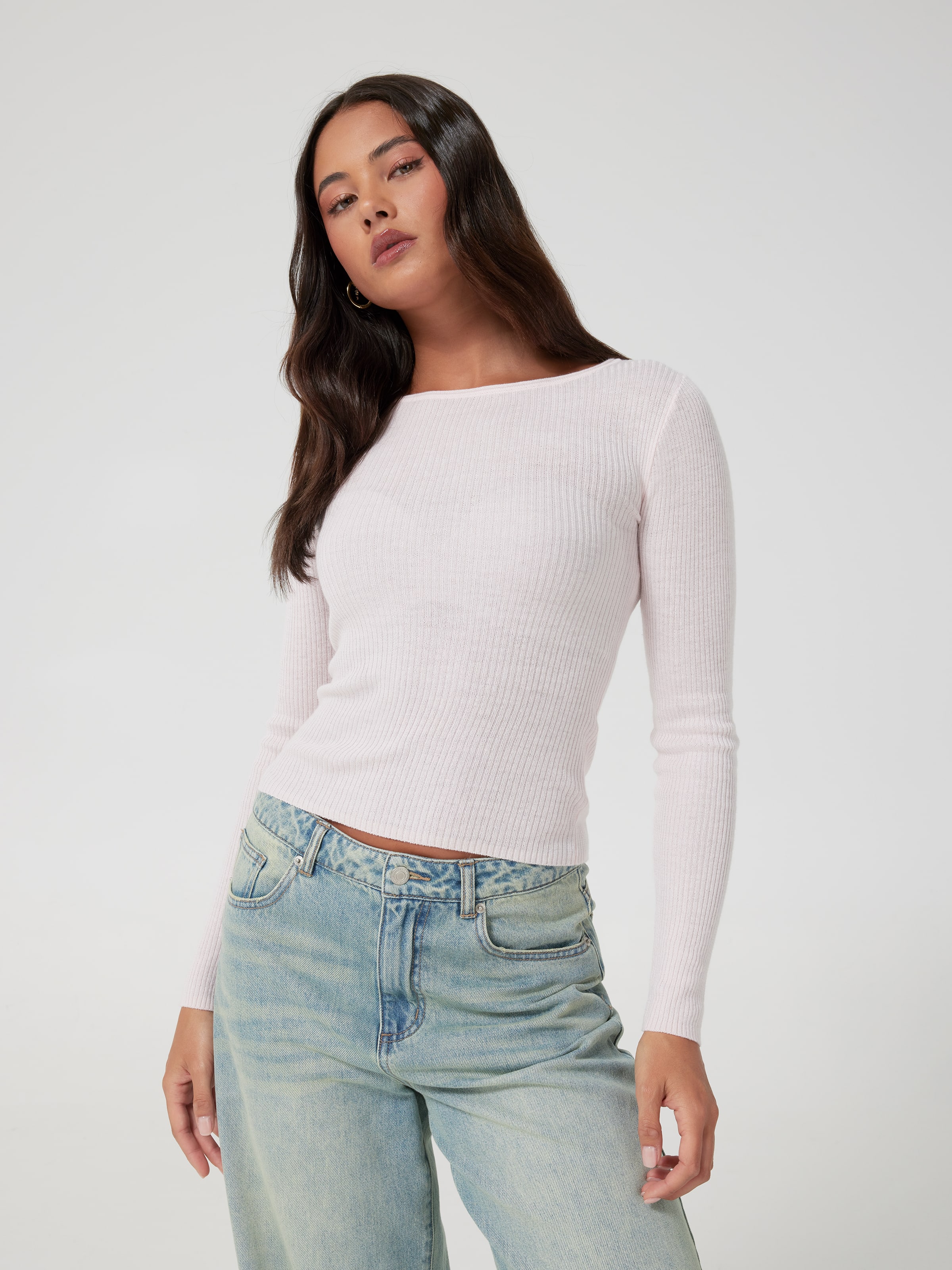 Celine Top Fine Rib Top Fairyfloss - Smiggle Online