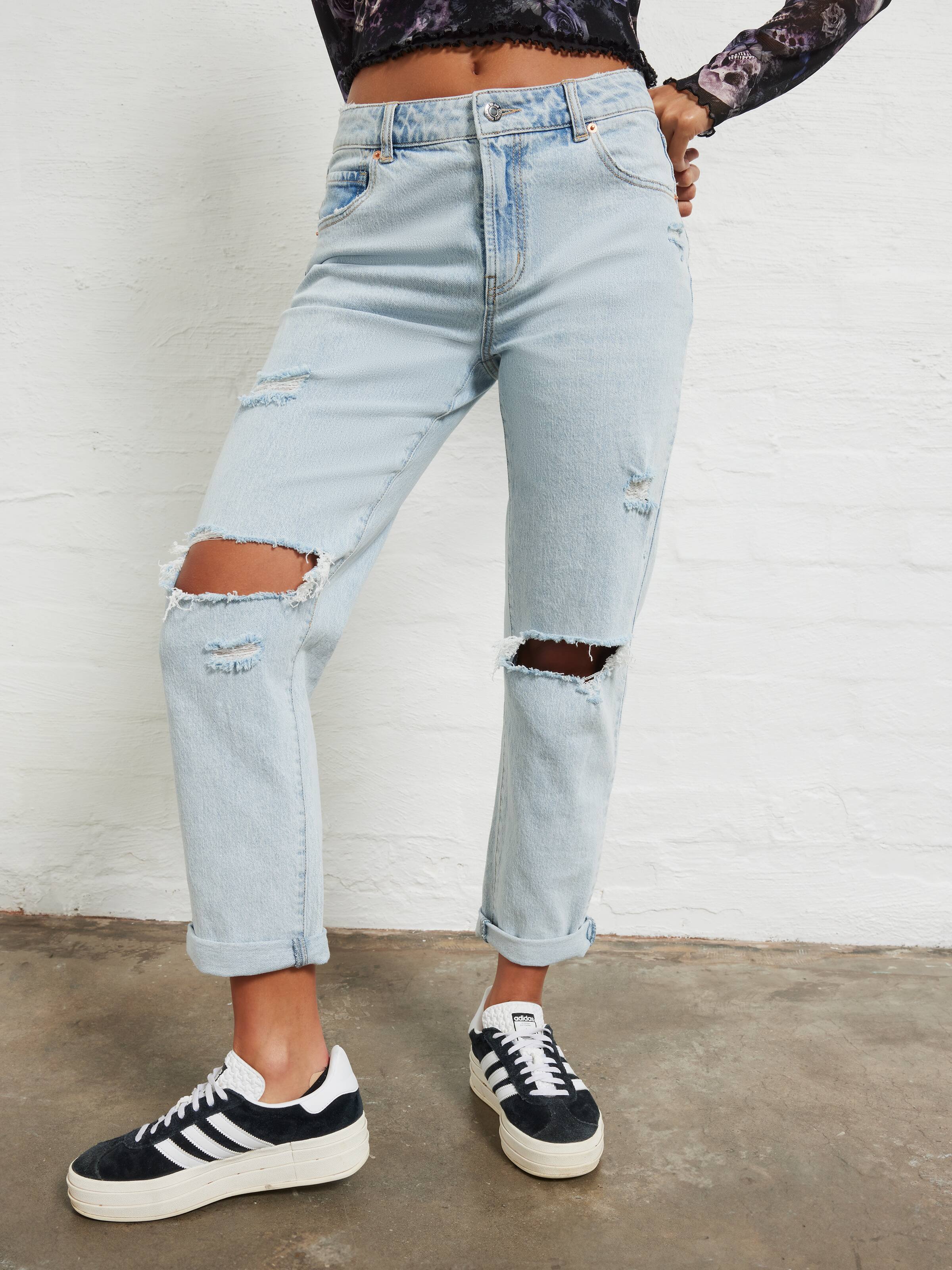 Bobbie Boyfriend Cut Knee Bleach - Jay Jays Online