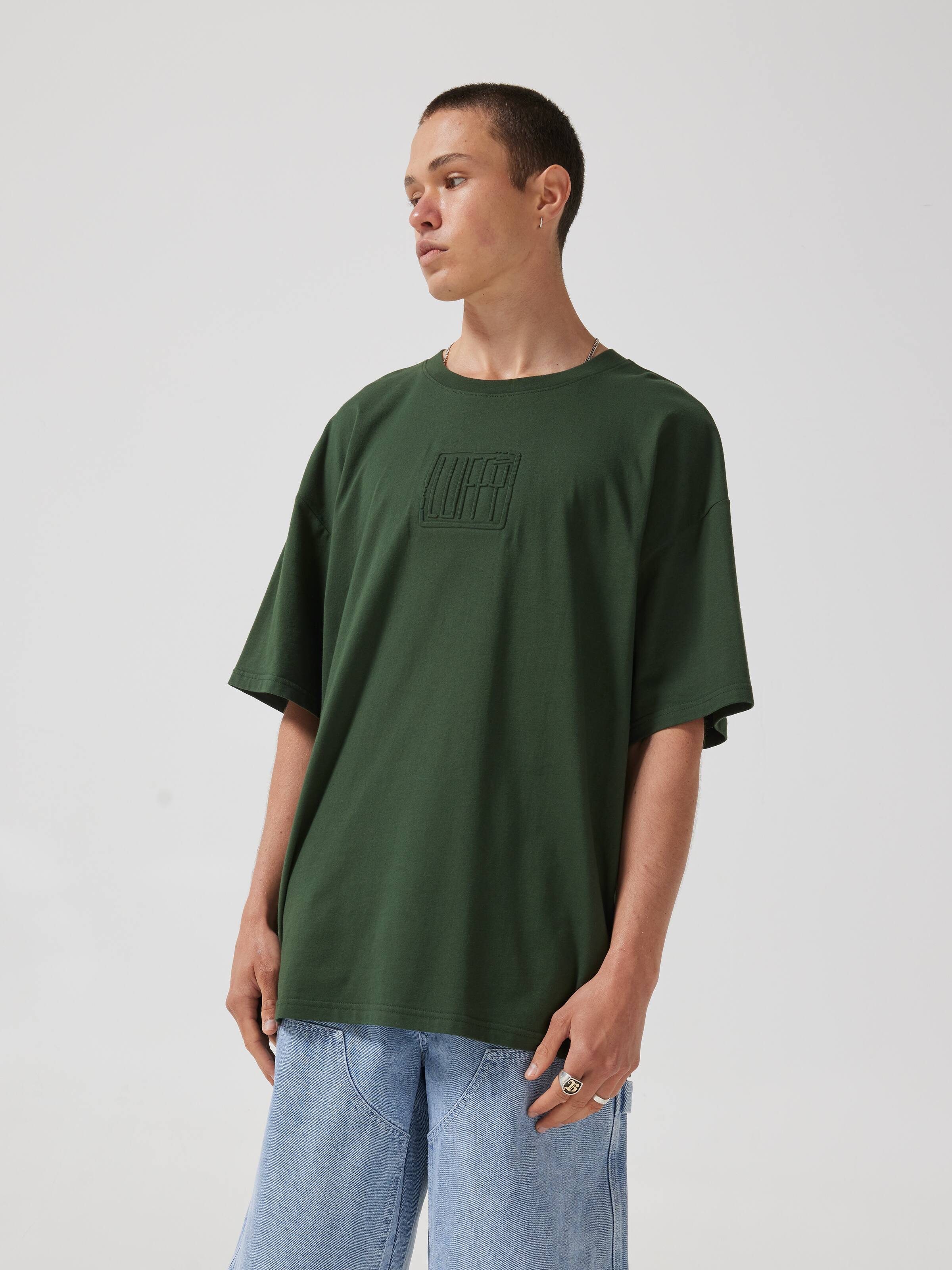 One Piece Oversized Short Sleeve Tee Moss Green - Jay Jays Online
