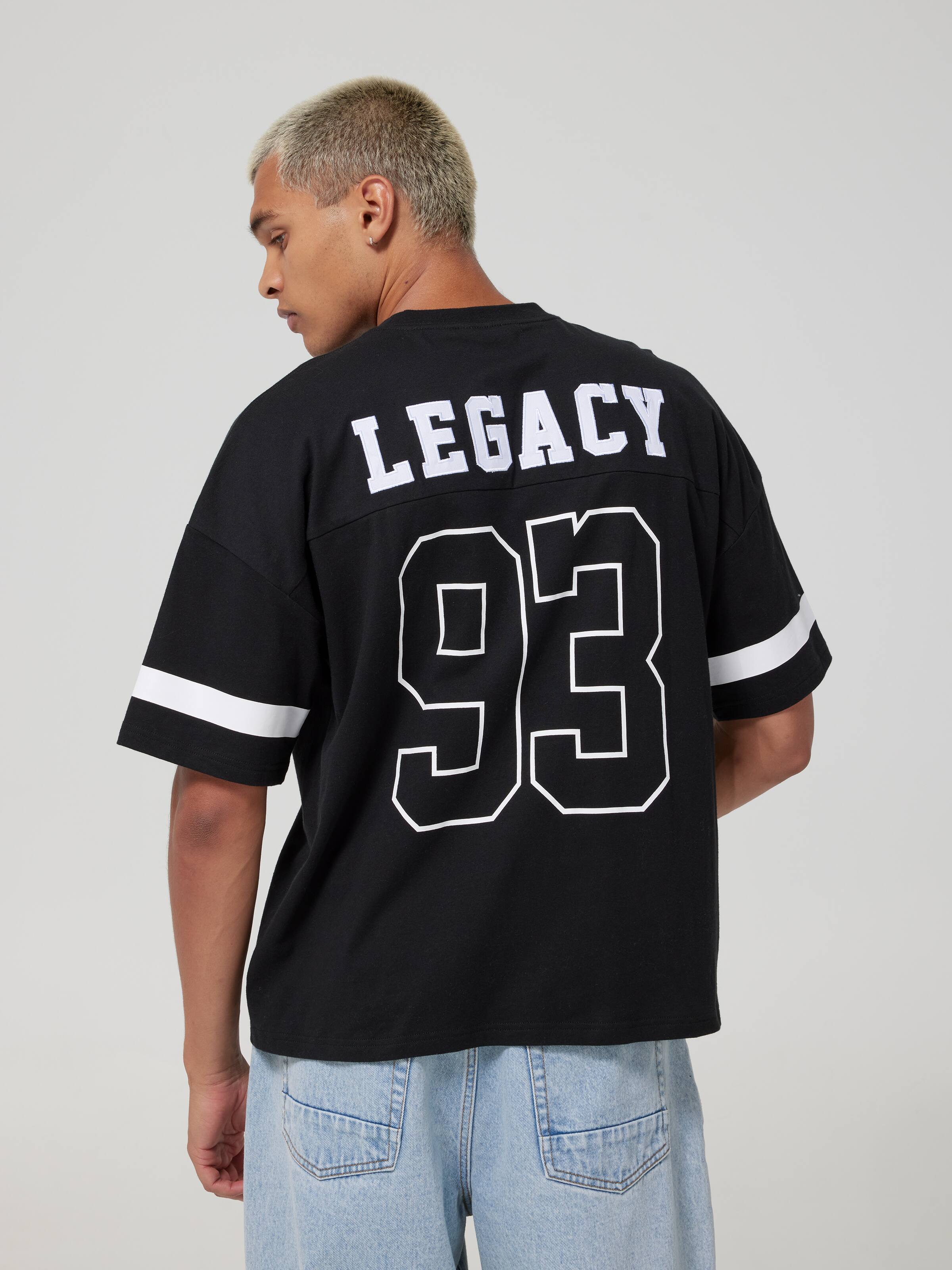 Sport Legacy Boxy Jersey Tee Black - Jay Jays Online