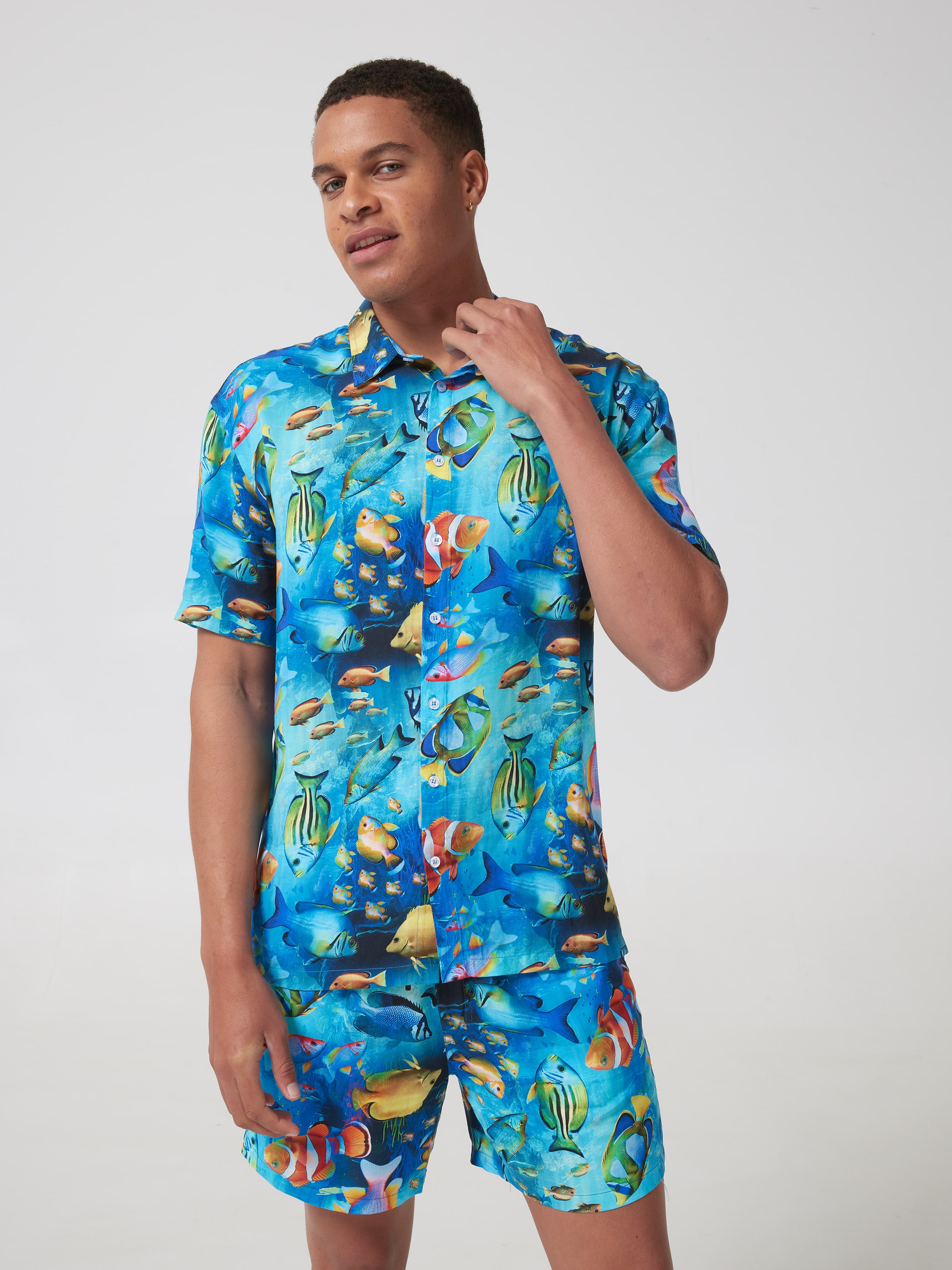 Fish Resort Short Sleeve Shirt - Jay Jays Online