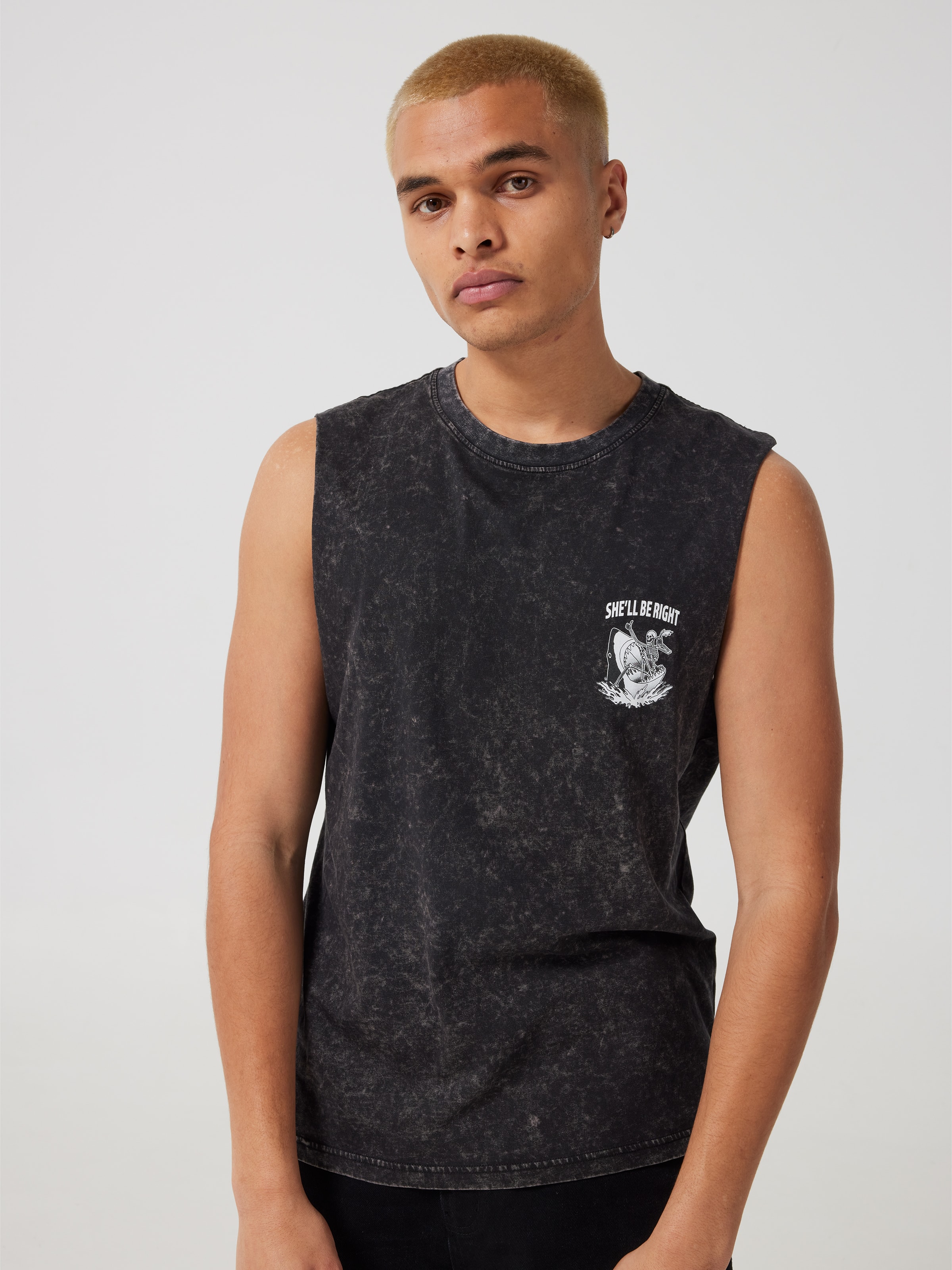 She'll Be Right Muscle Tee - Jay Jays Online