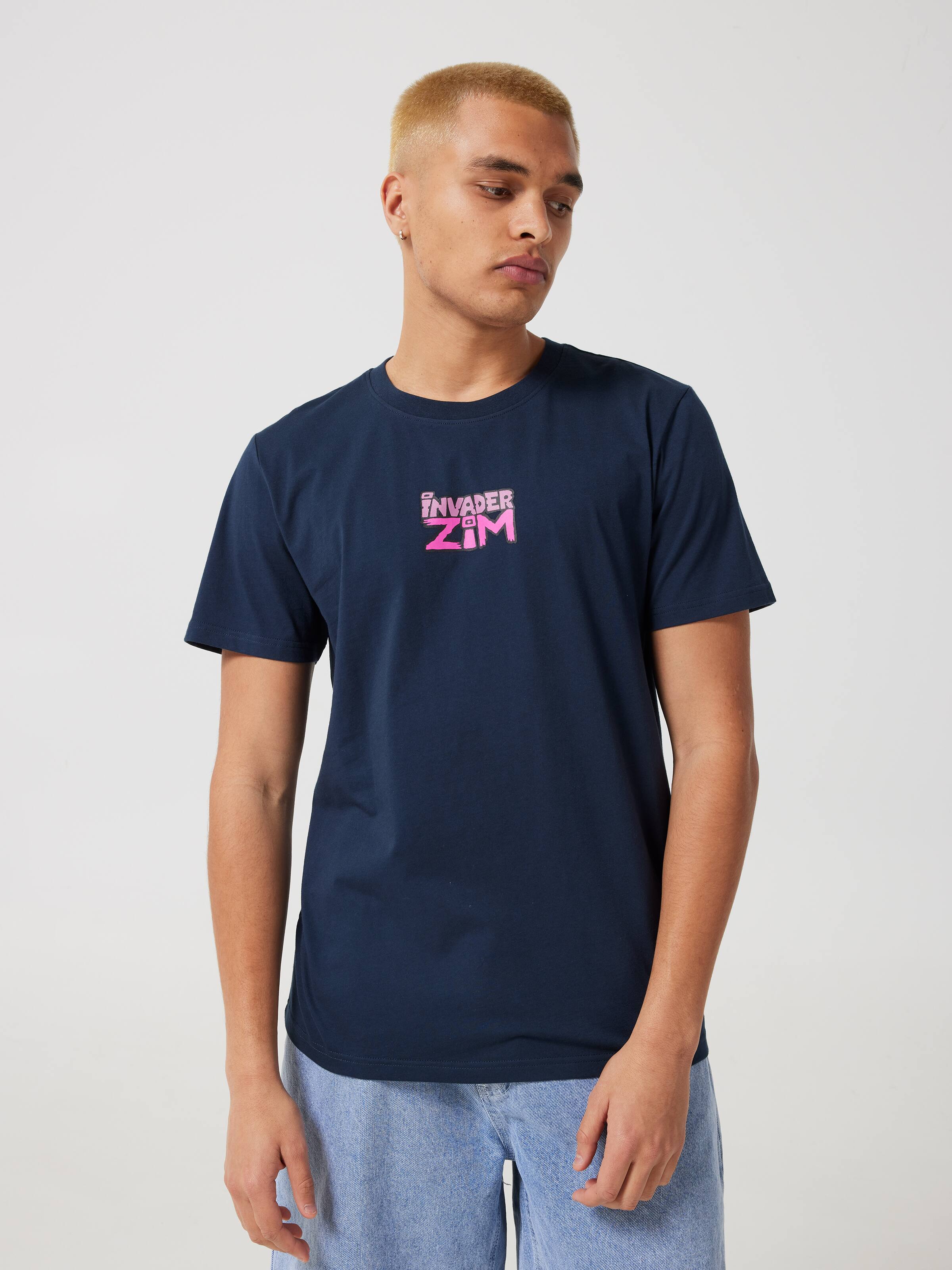 Invader Zim Short Sleeve Tee Navy - Jay Jays Online