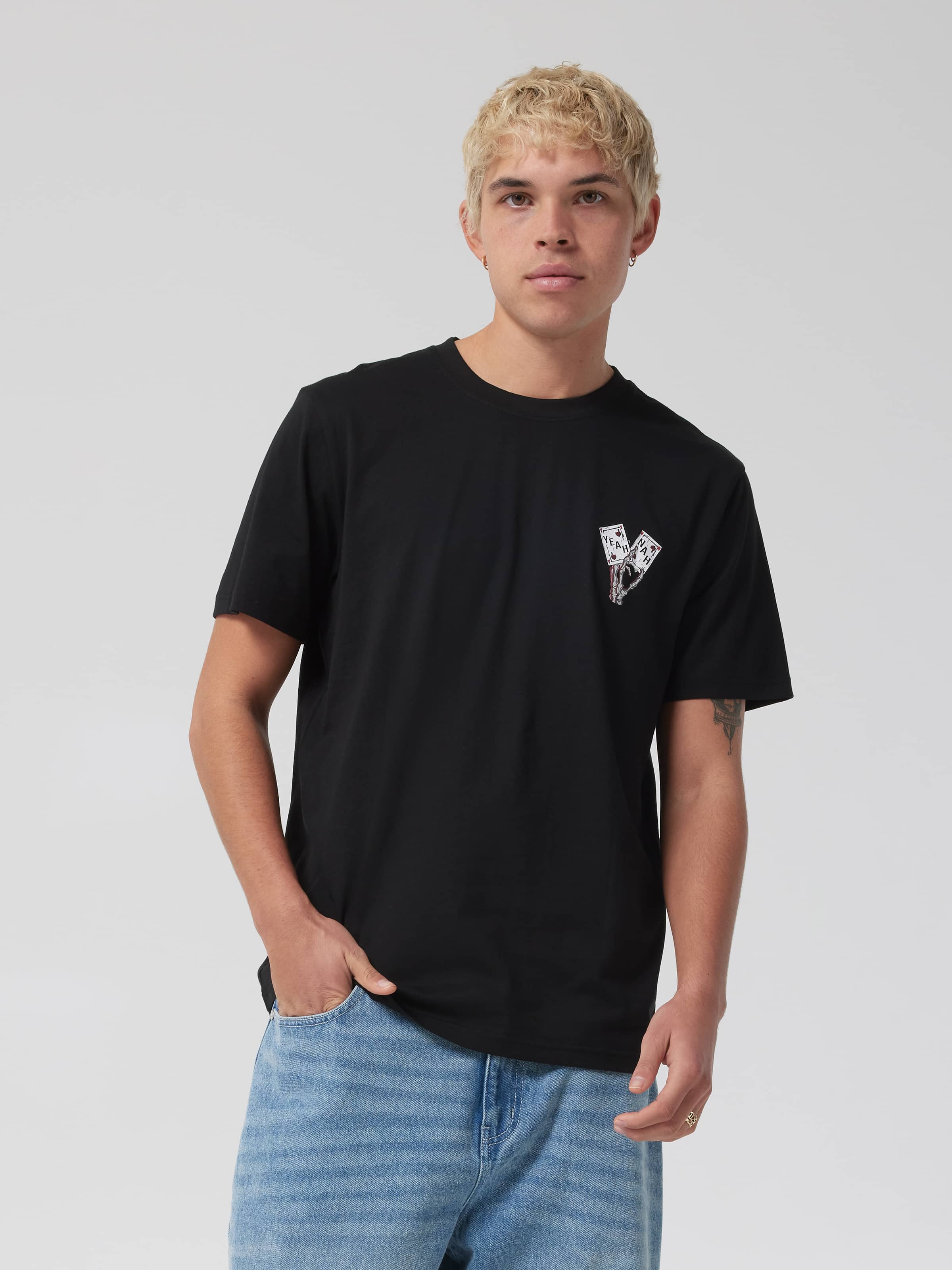Yeah Nah Card Short Sleeve Tee - Jay Jays Online