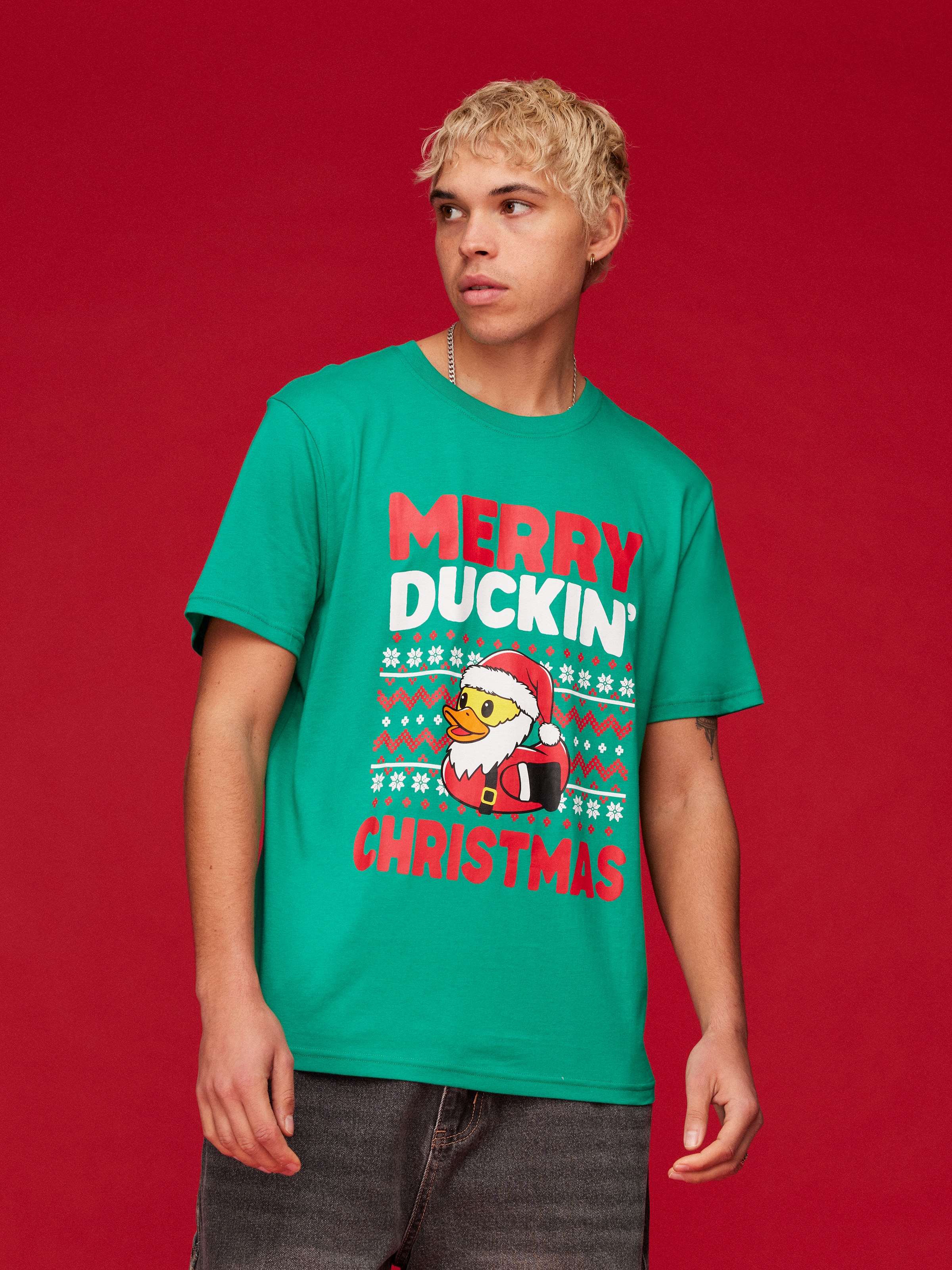 Duckin Xmas Short Sleeve Tee - Jay Jays Online