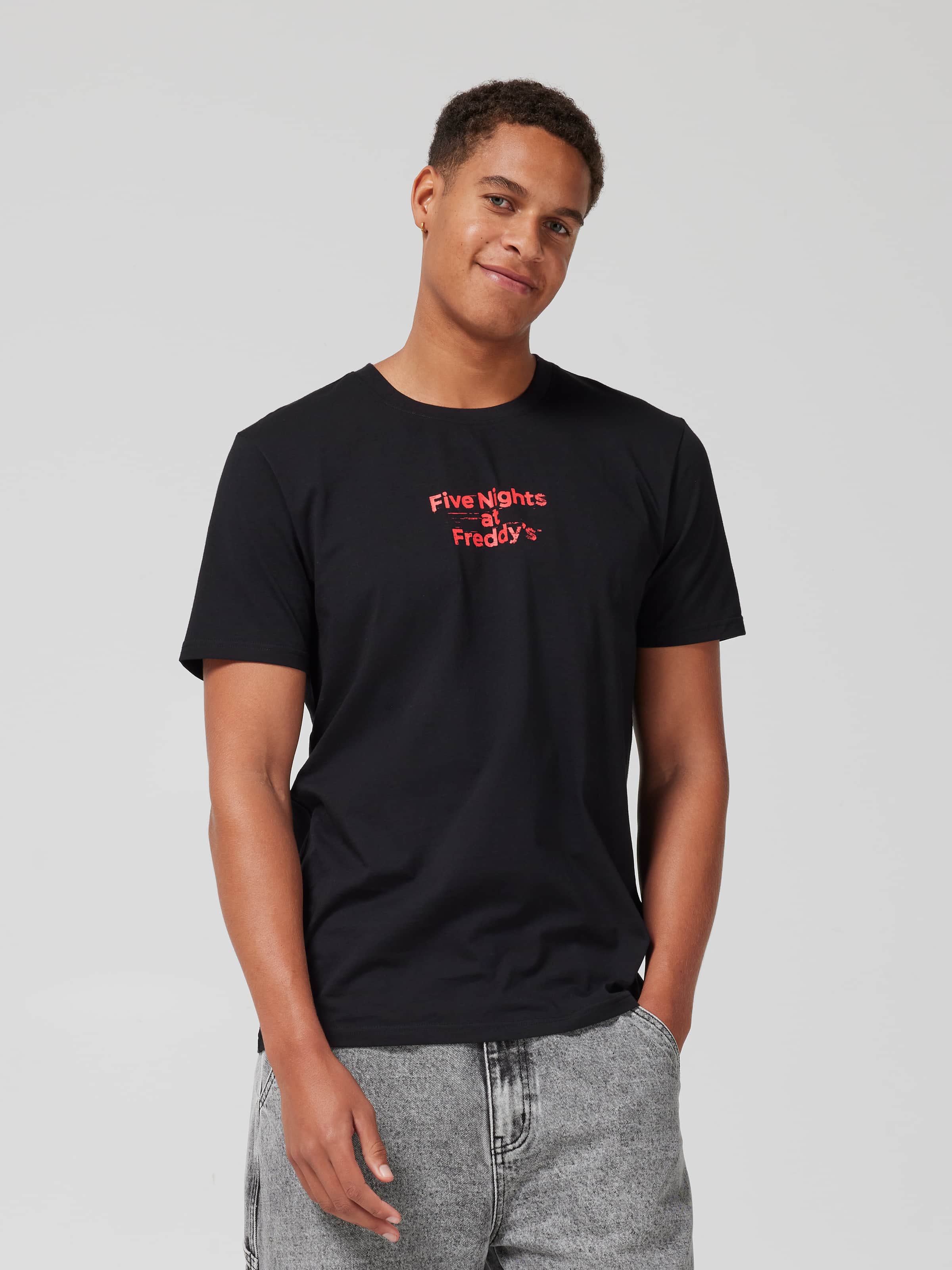 Five Nights At Freddys Foxy Short Sleeve Tee Black - Jay Jays Online