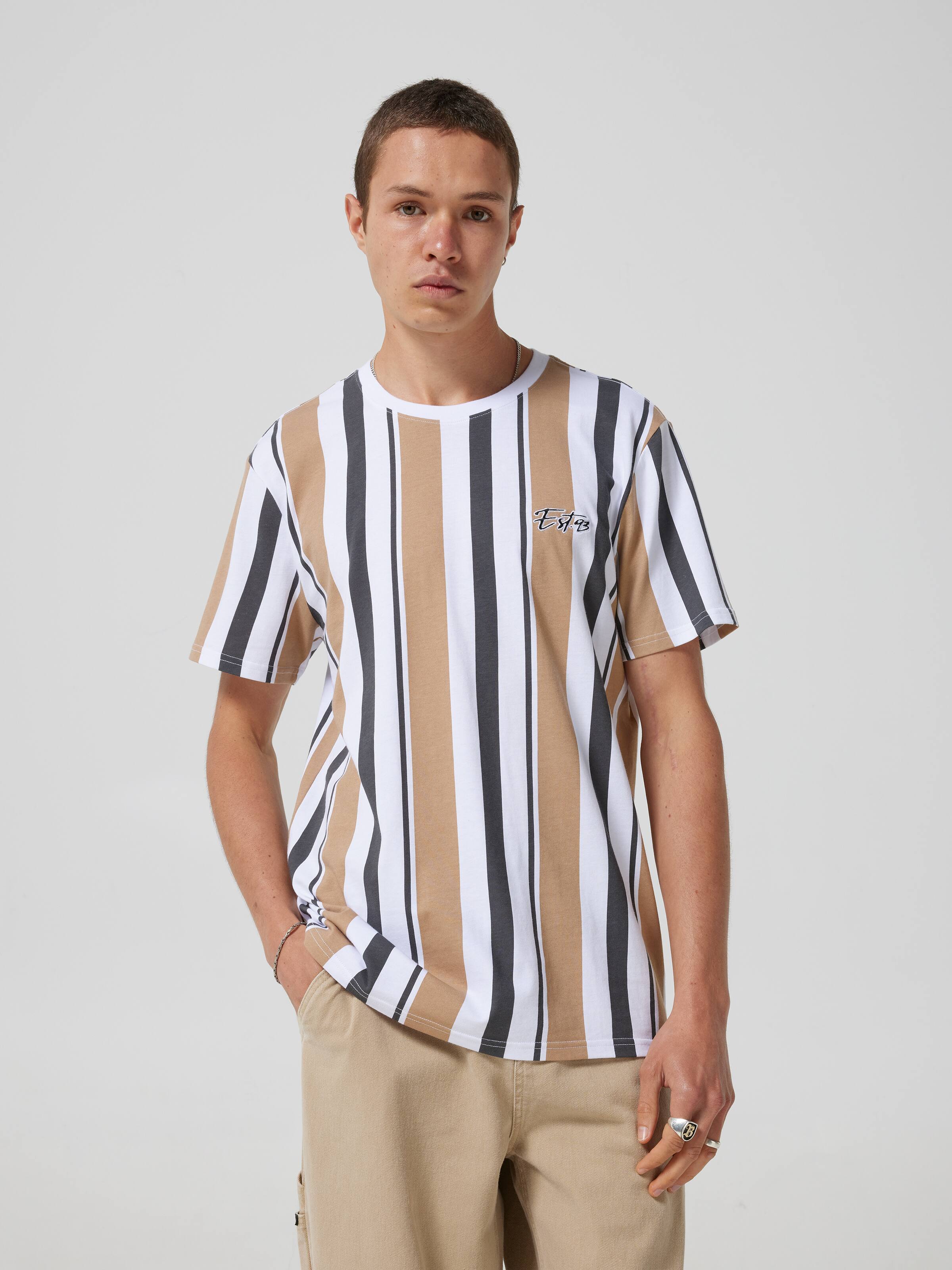 Stripe 93 Short Sleeve Tee - Jay Jays Online