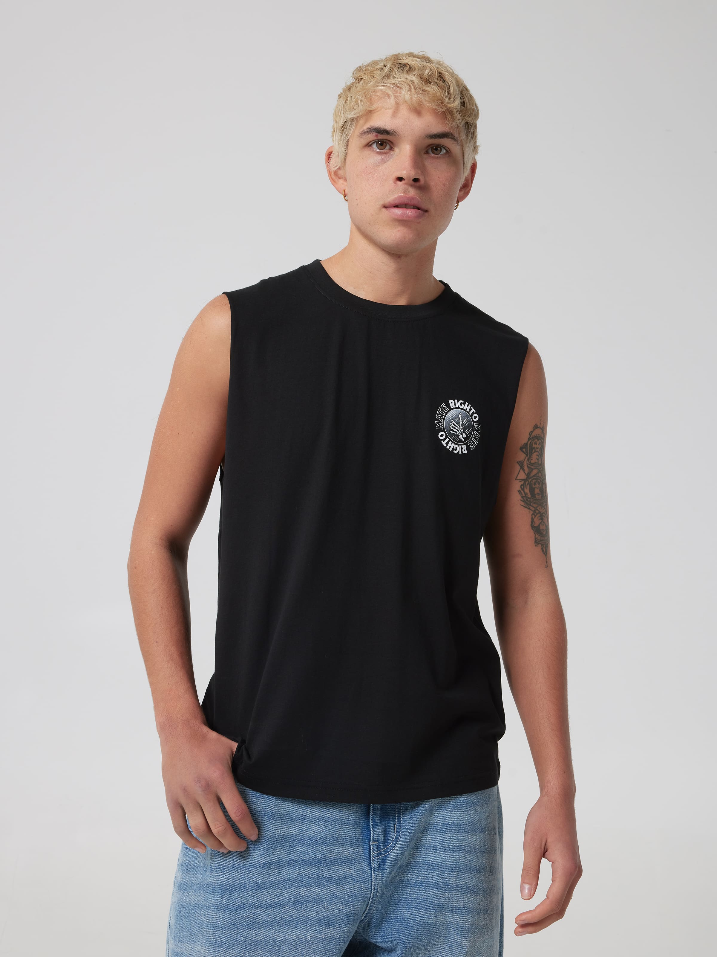 Righto Mate Muscle Tee - Jay Jays Online