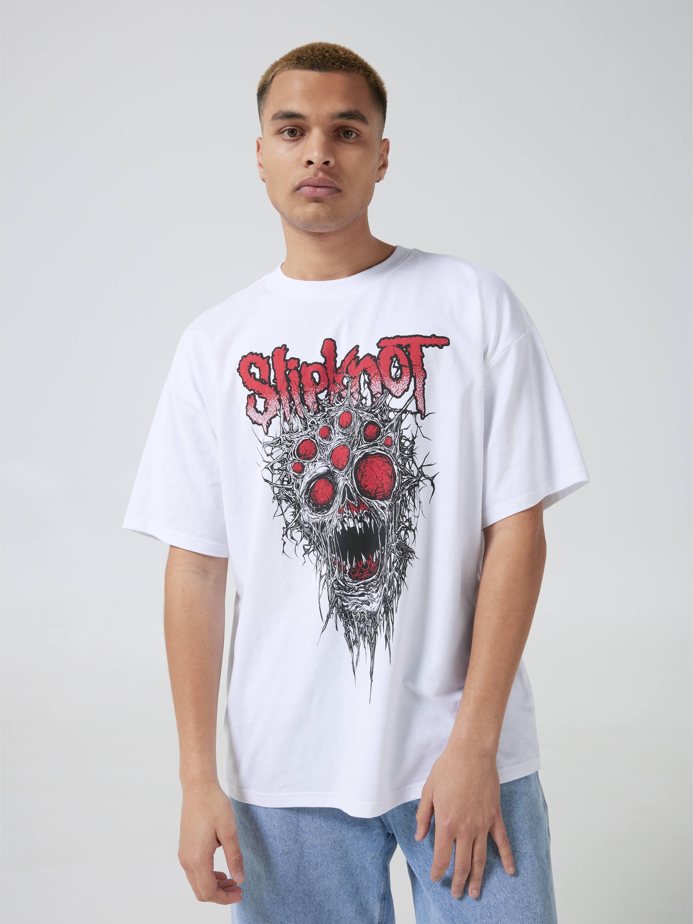Slipknot Skull Oversized Tee - Jay Jays Online