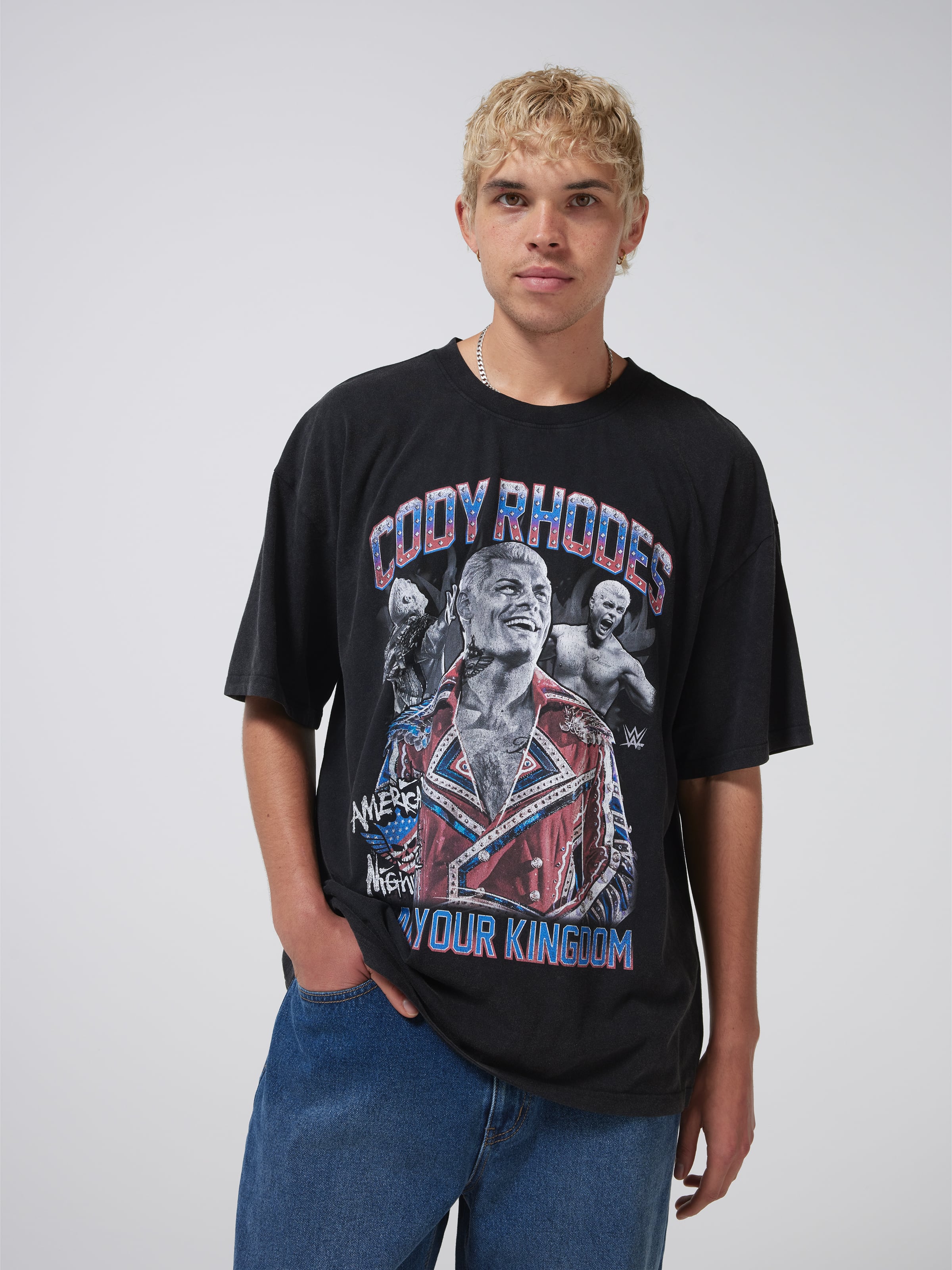 World Wrestling Entertainment Cody Rhodes Oversized Tee - Jay Jays Online