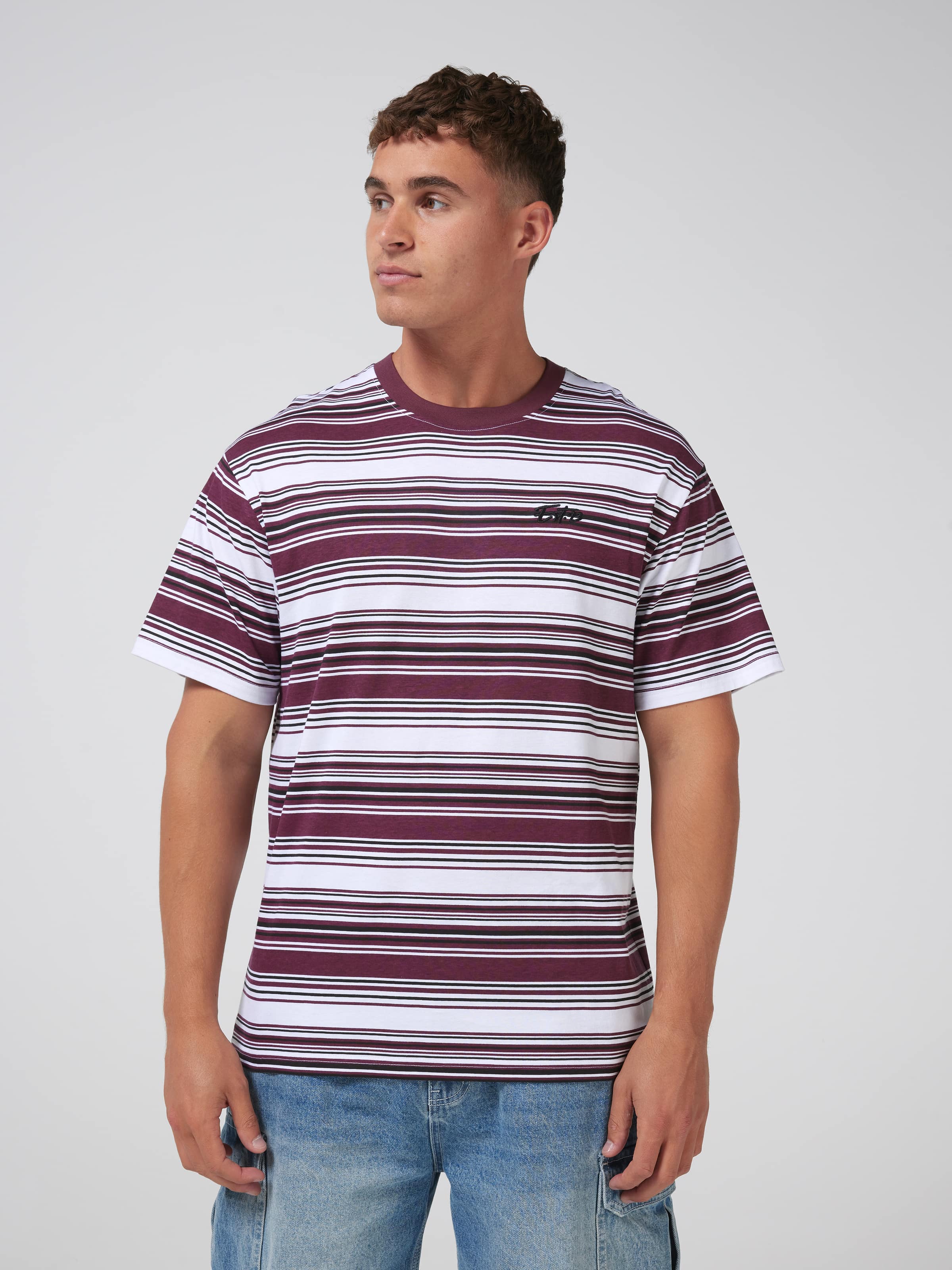 Stripe 93 Relaxed Short Sleeve Tee - Jay Jays Online