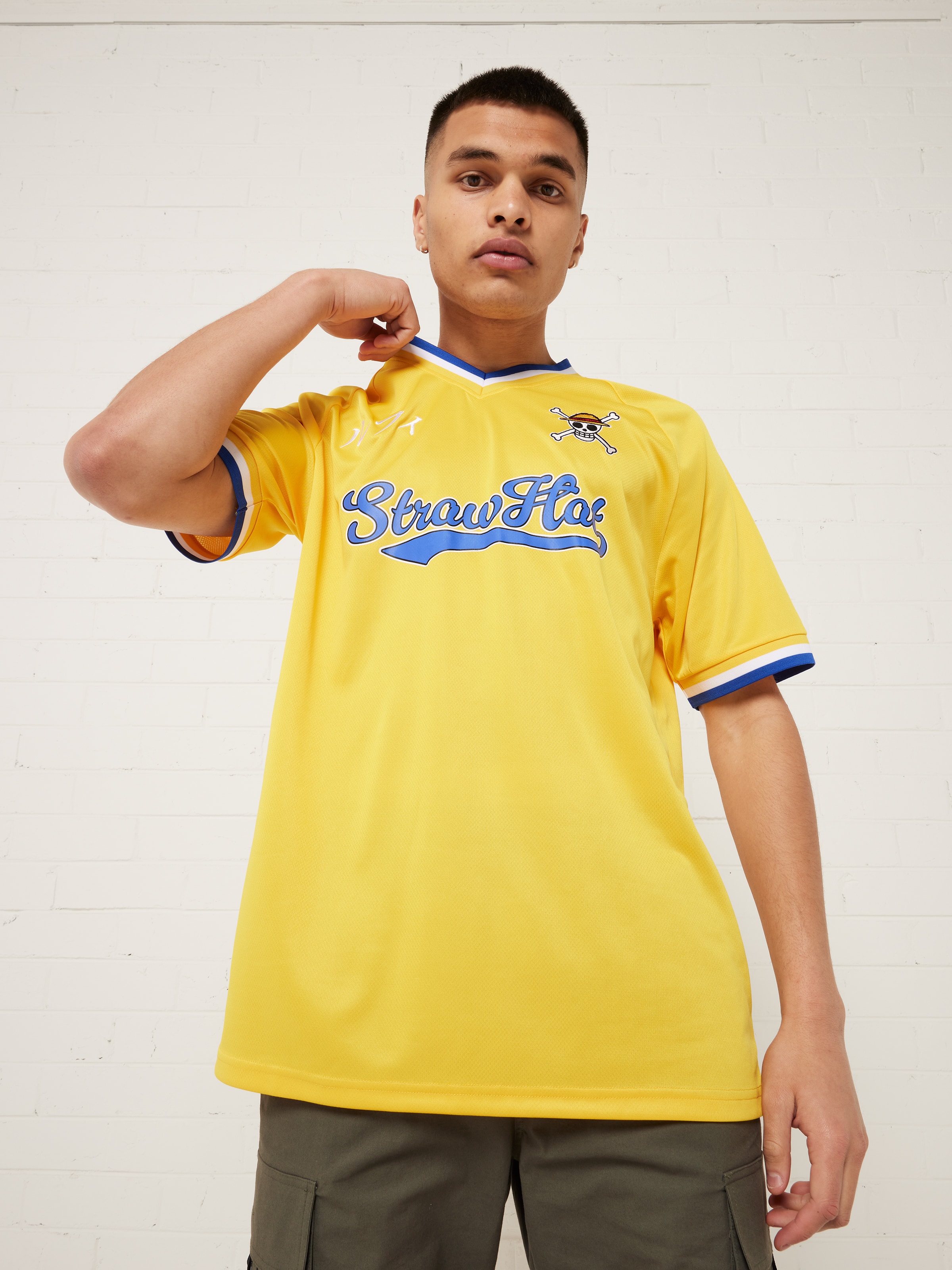 One Piece Straw Hat Jersey Yellow - Jay Jays Online