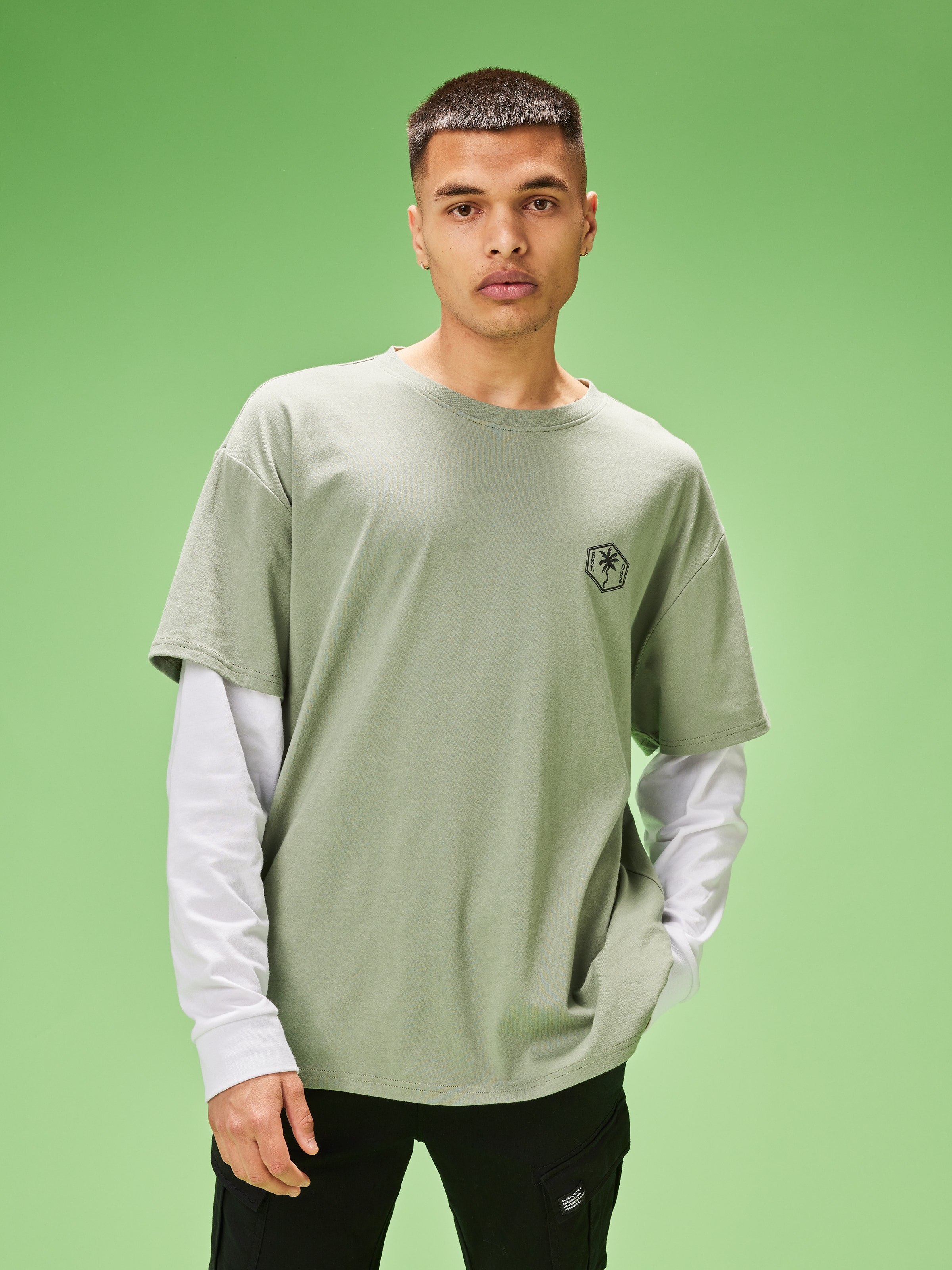 Pale Green & White Trend Twofer Est 093 Pale Green/wht - Jay Jays Online