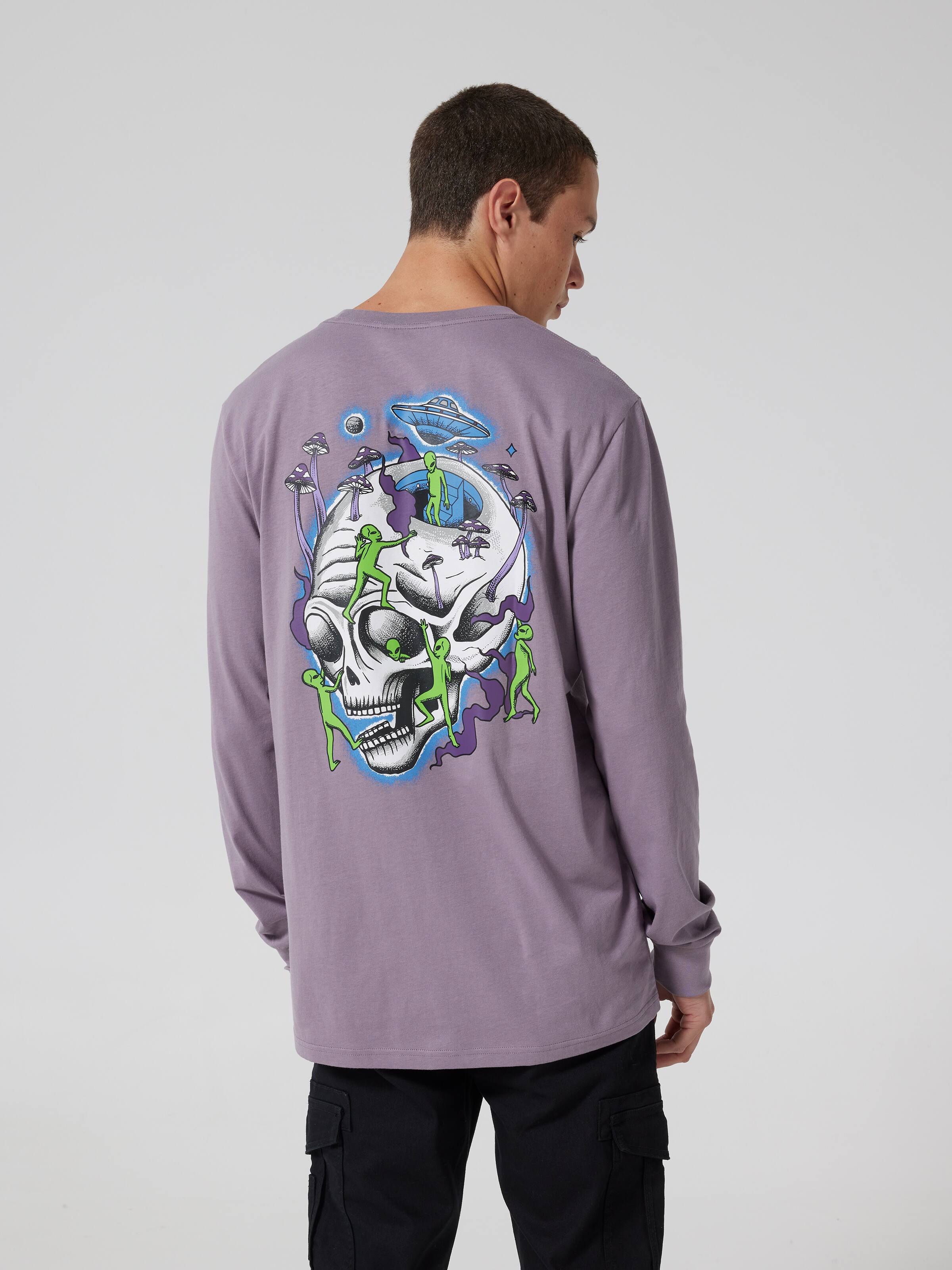 Trippy Alien Long Sleeve Tee - Jay Jays Online