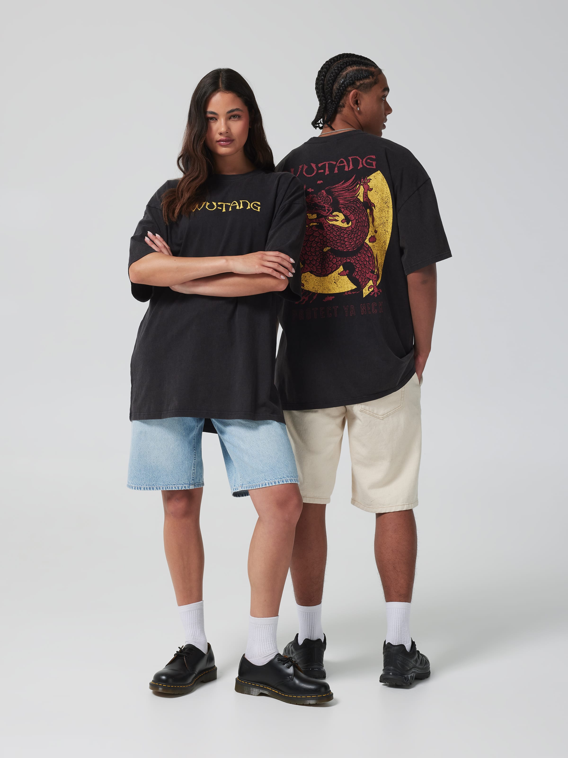 Wutang Oversized Tee Washed Clay - Jay Jays Online
