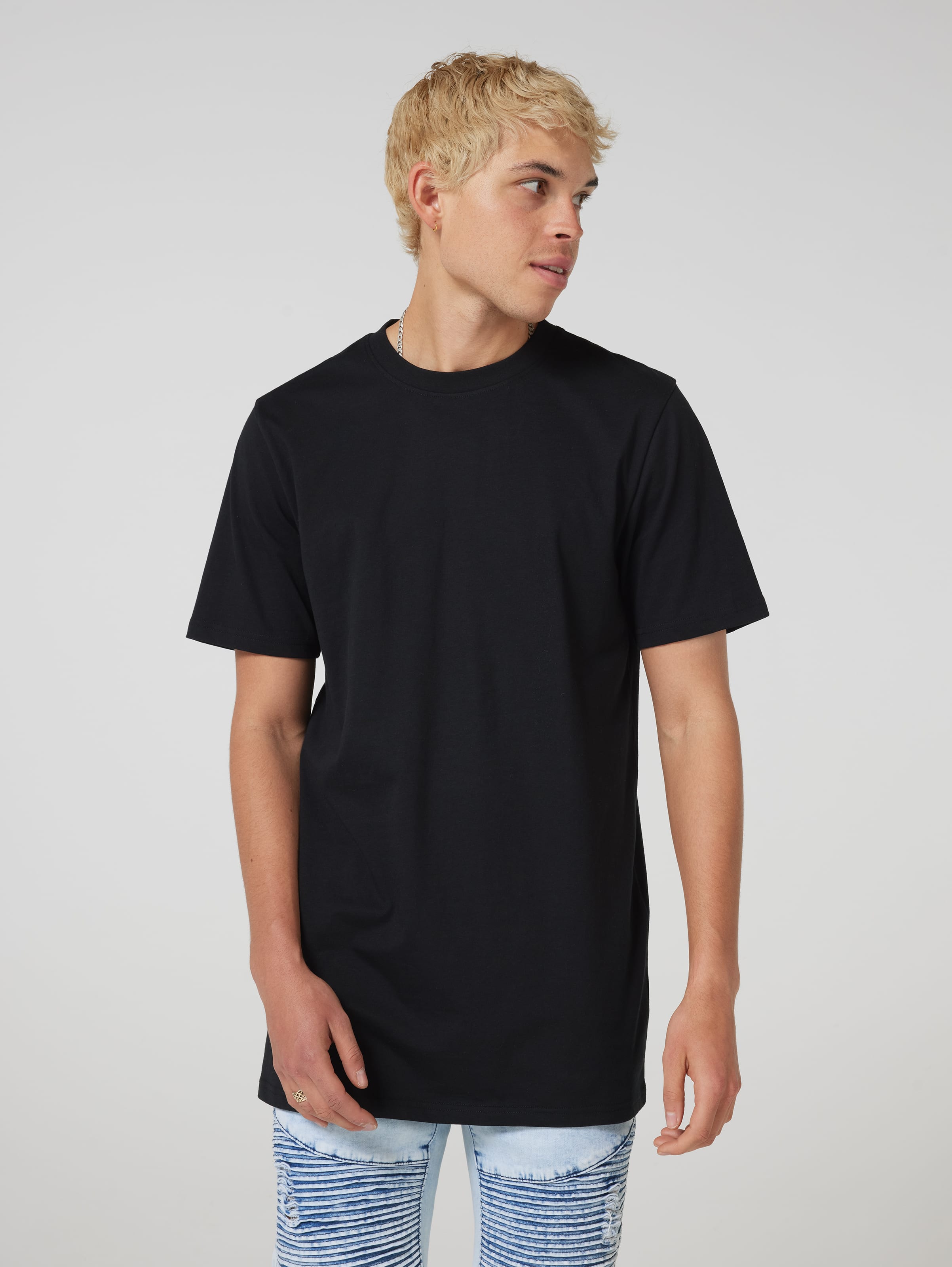 Premium Long Line Basic Short Sleeve Tee - Jay Jays Online
