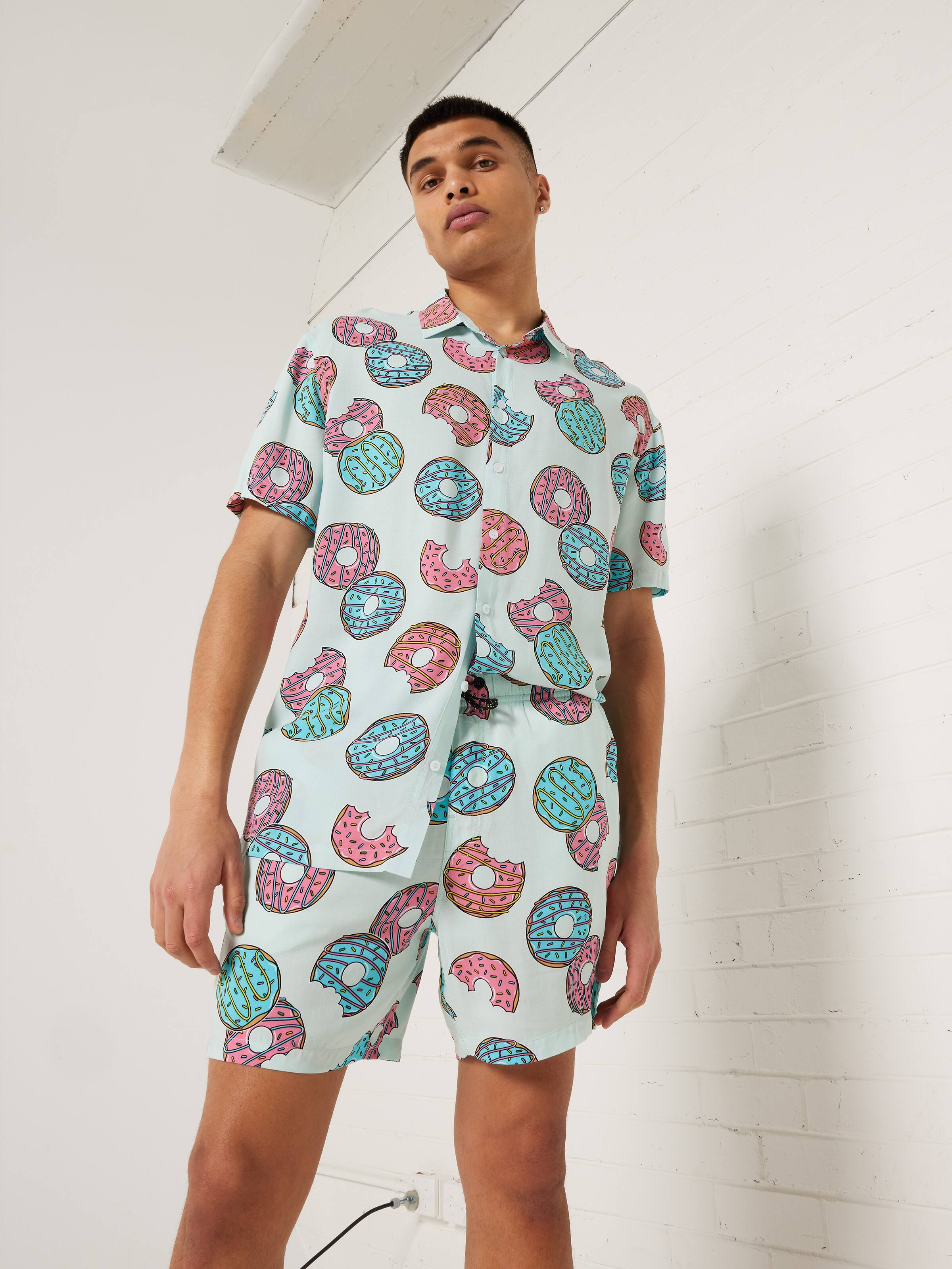 Mint Food Donut Resort Shirt - Jay Jays Online