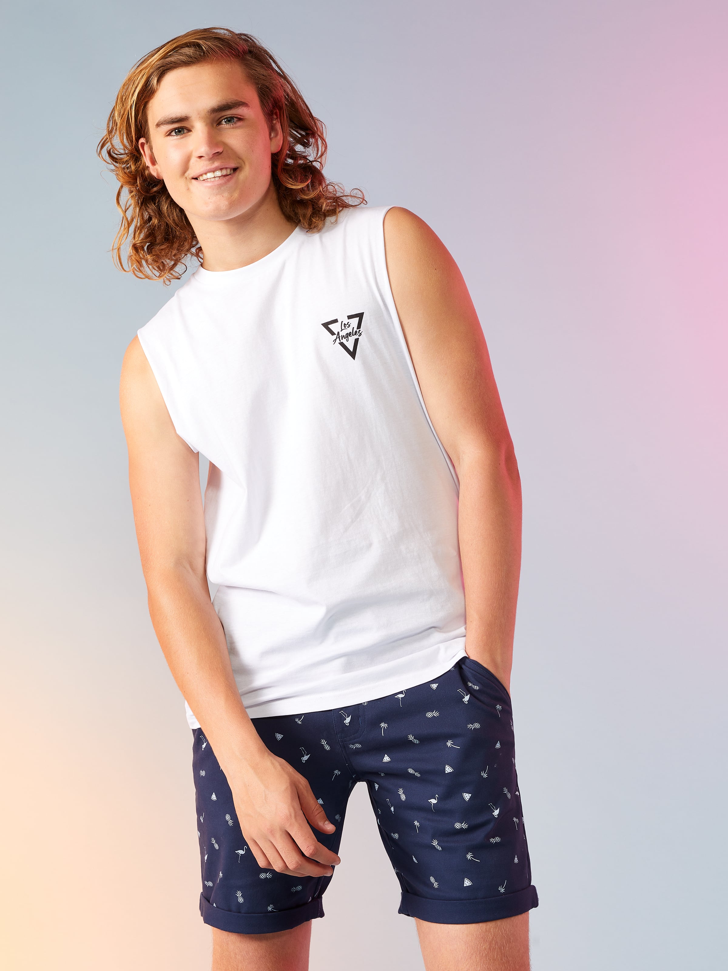 Chino Short Multi Icon Navy White - Smiggle Online
