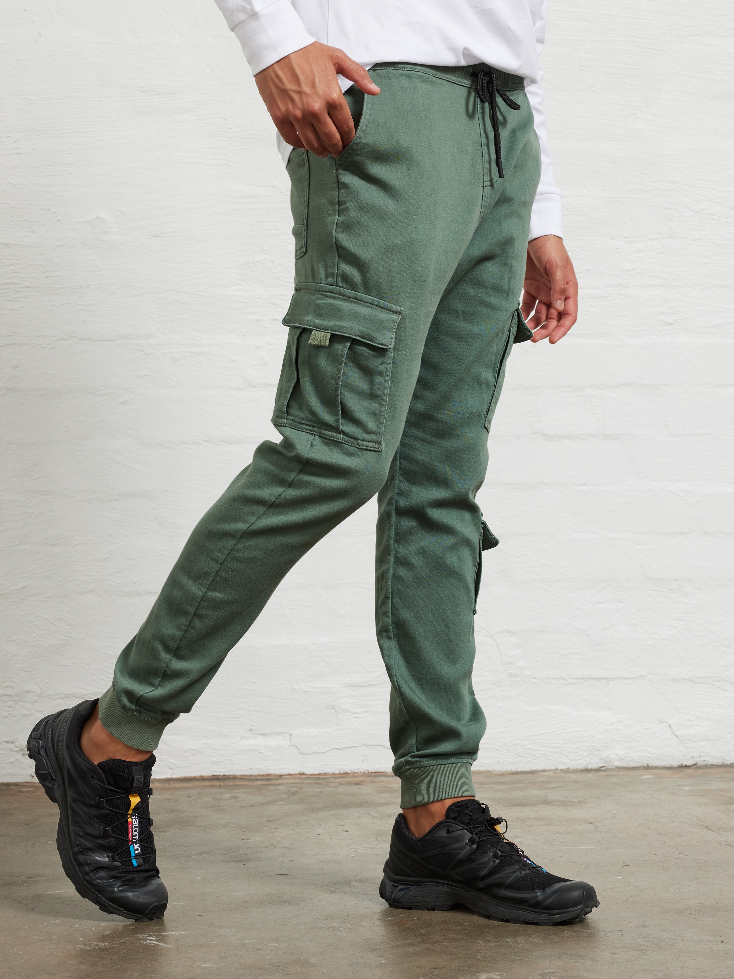 Flex-It Chase 3 Pocket Cargo Jogger Blue Khaki - Jay Jays Online