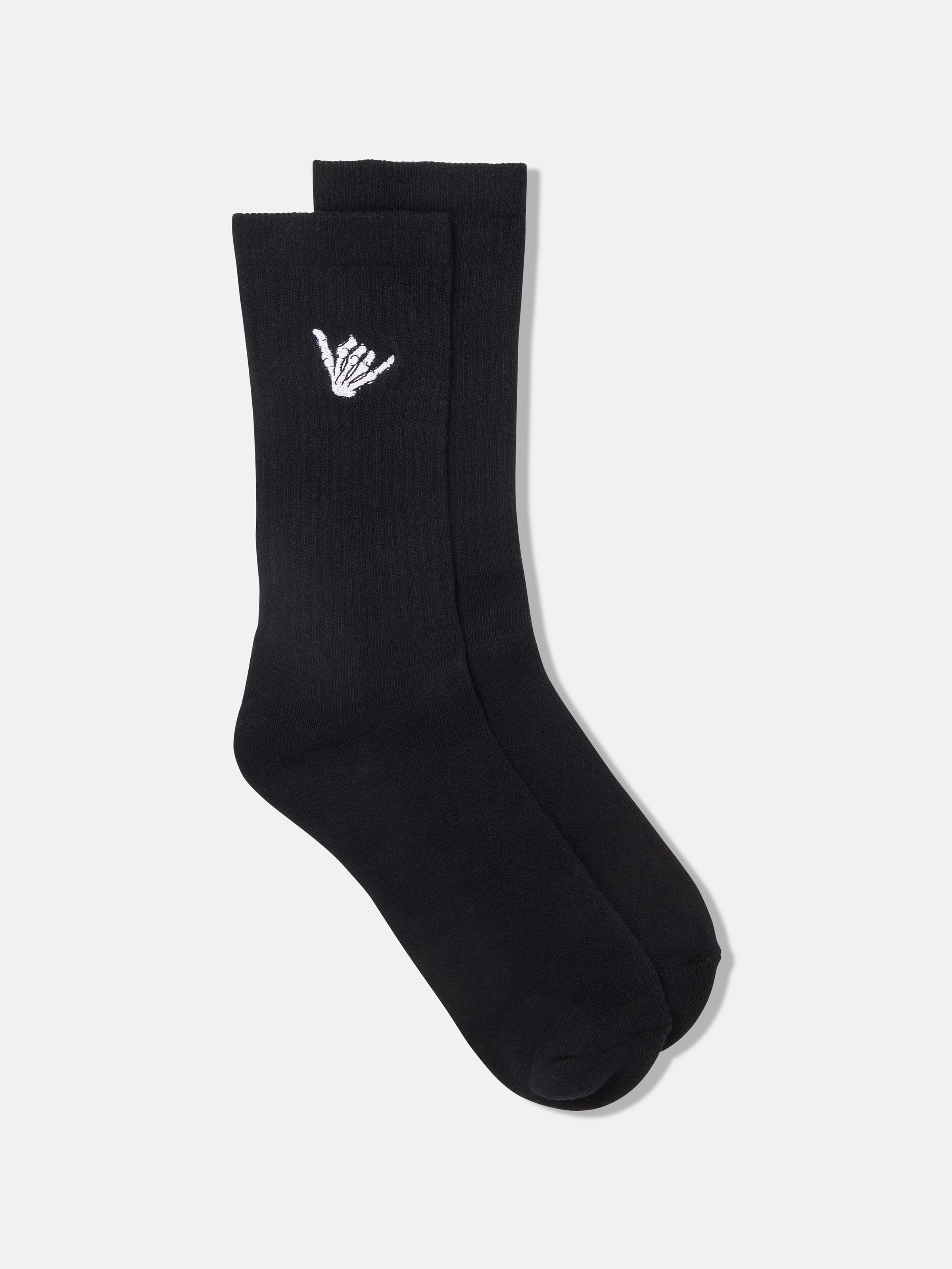 Embroidered Sock Black Skeleton - Jay Jays Online