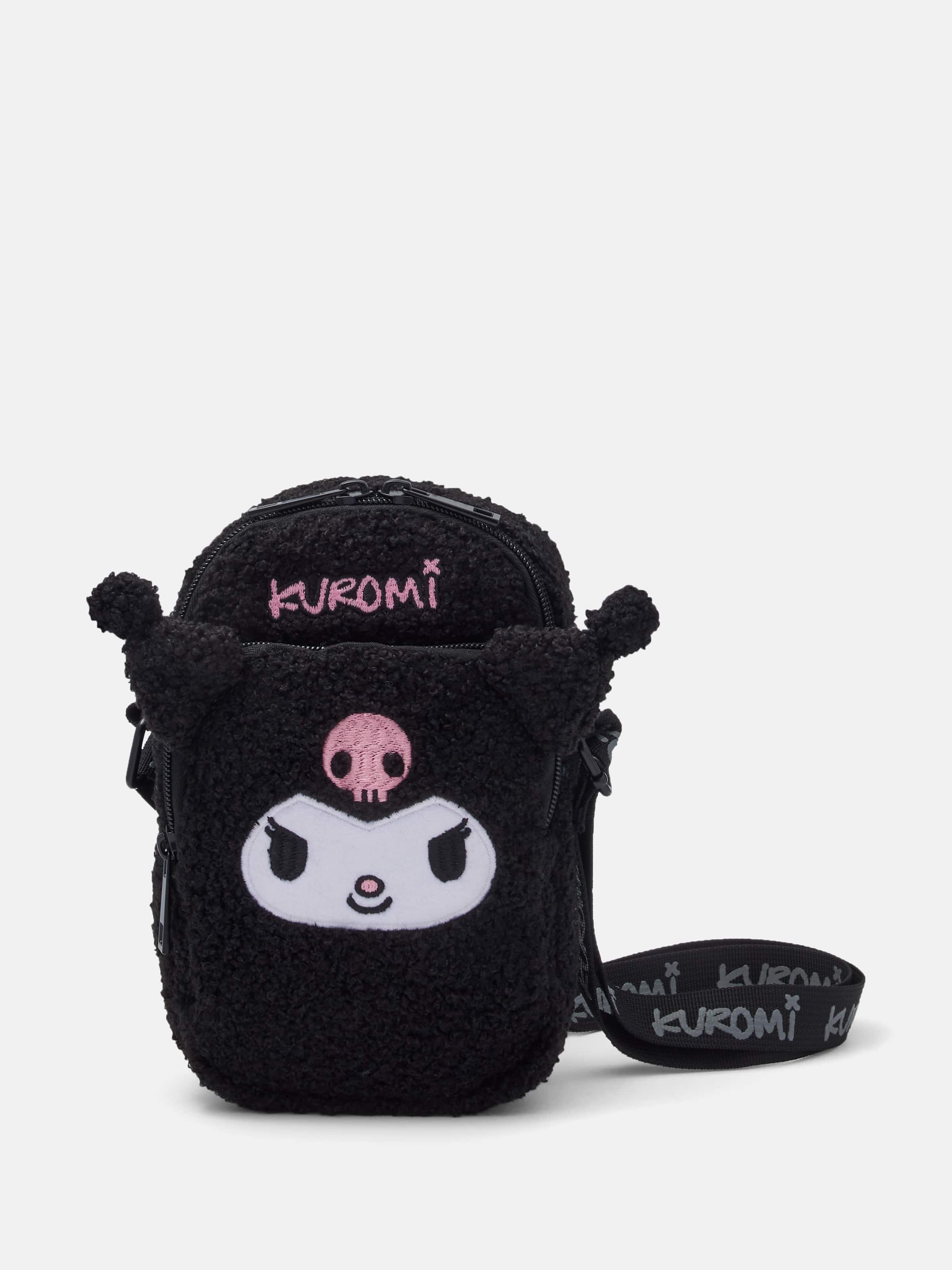 San Rio Fuzzy Cross Body Bag Black Kuromi - Jay Jays Online